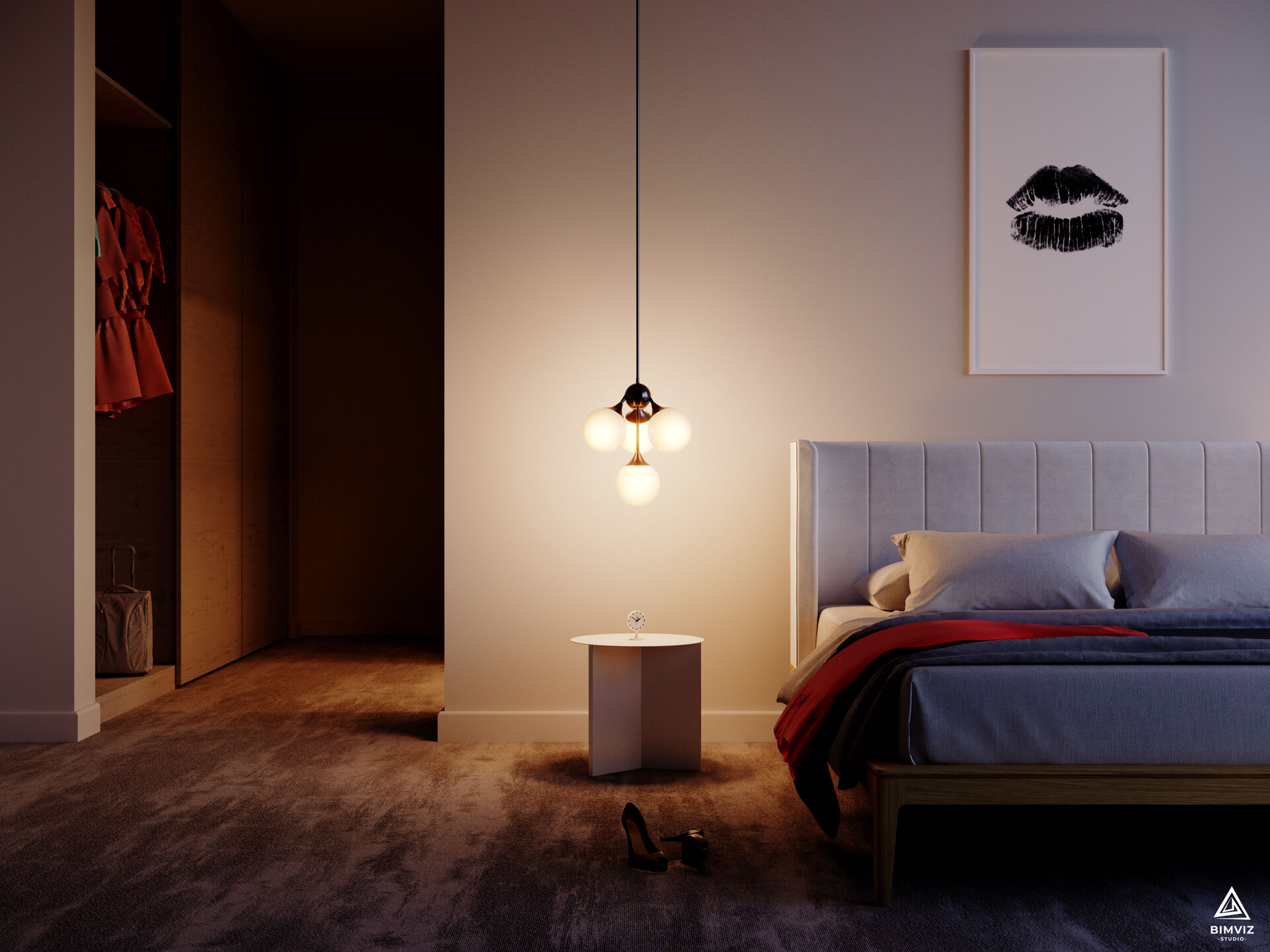 ArtStation - Bedroom Design ( Interior design & Visualization )
