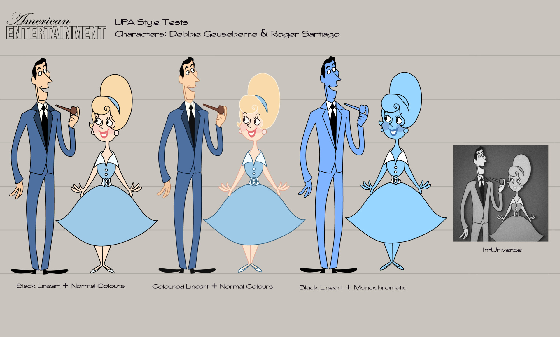 ArtStation - American Entertainment - UPA Style Tests