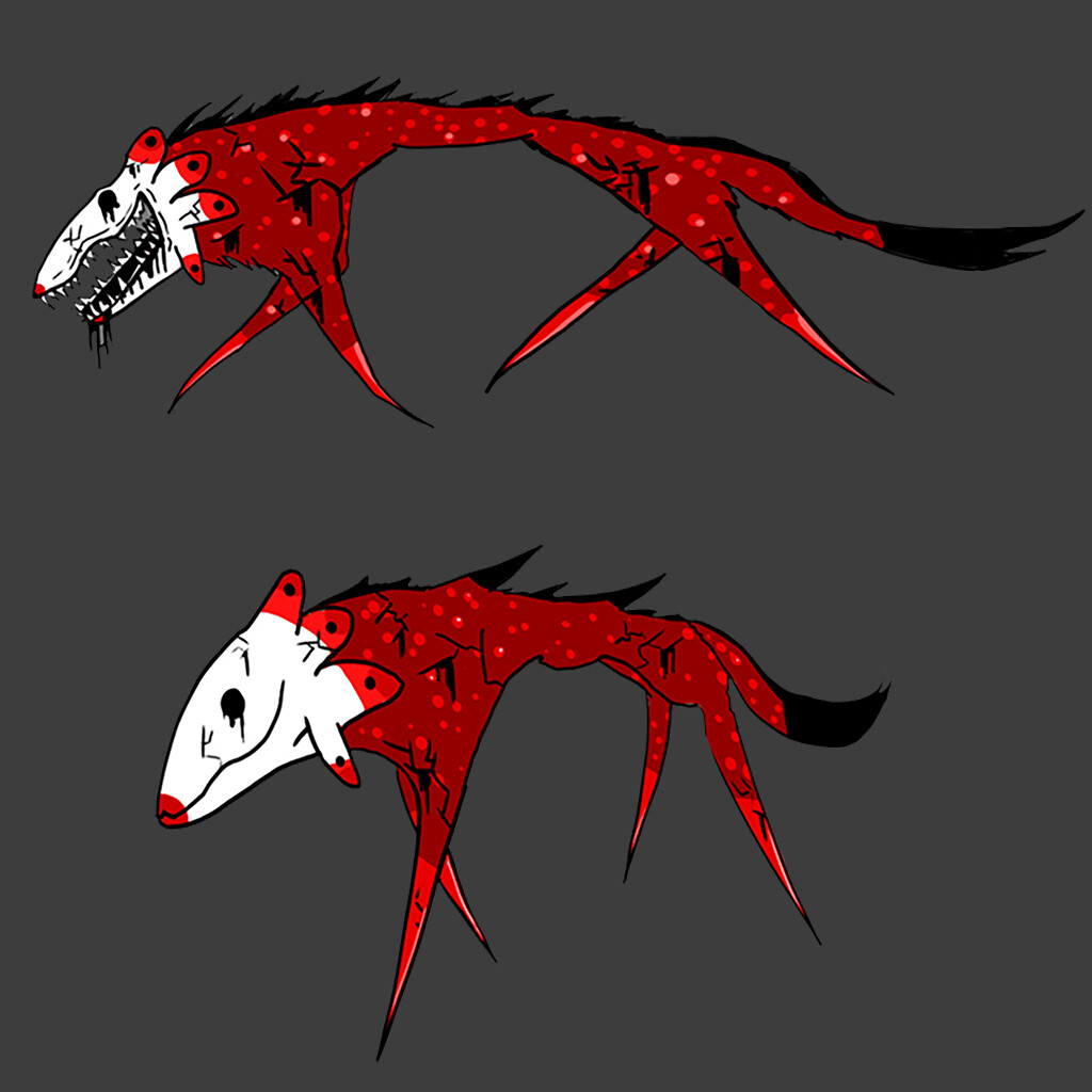 ArtStation - Red dogs - Monster concept