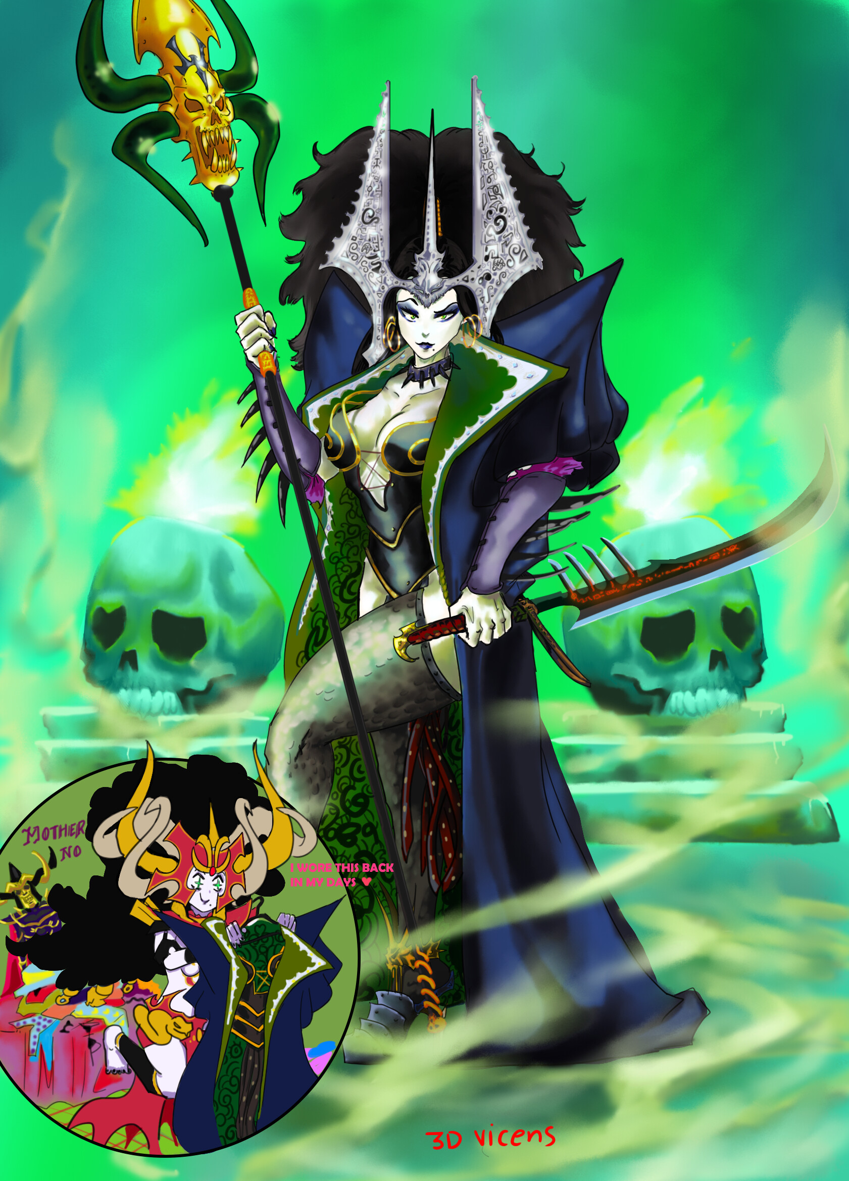 ArtStation - Morathi reminding her old clothes