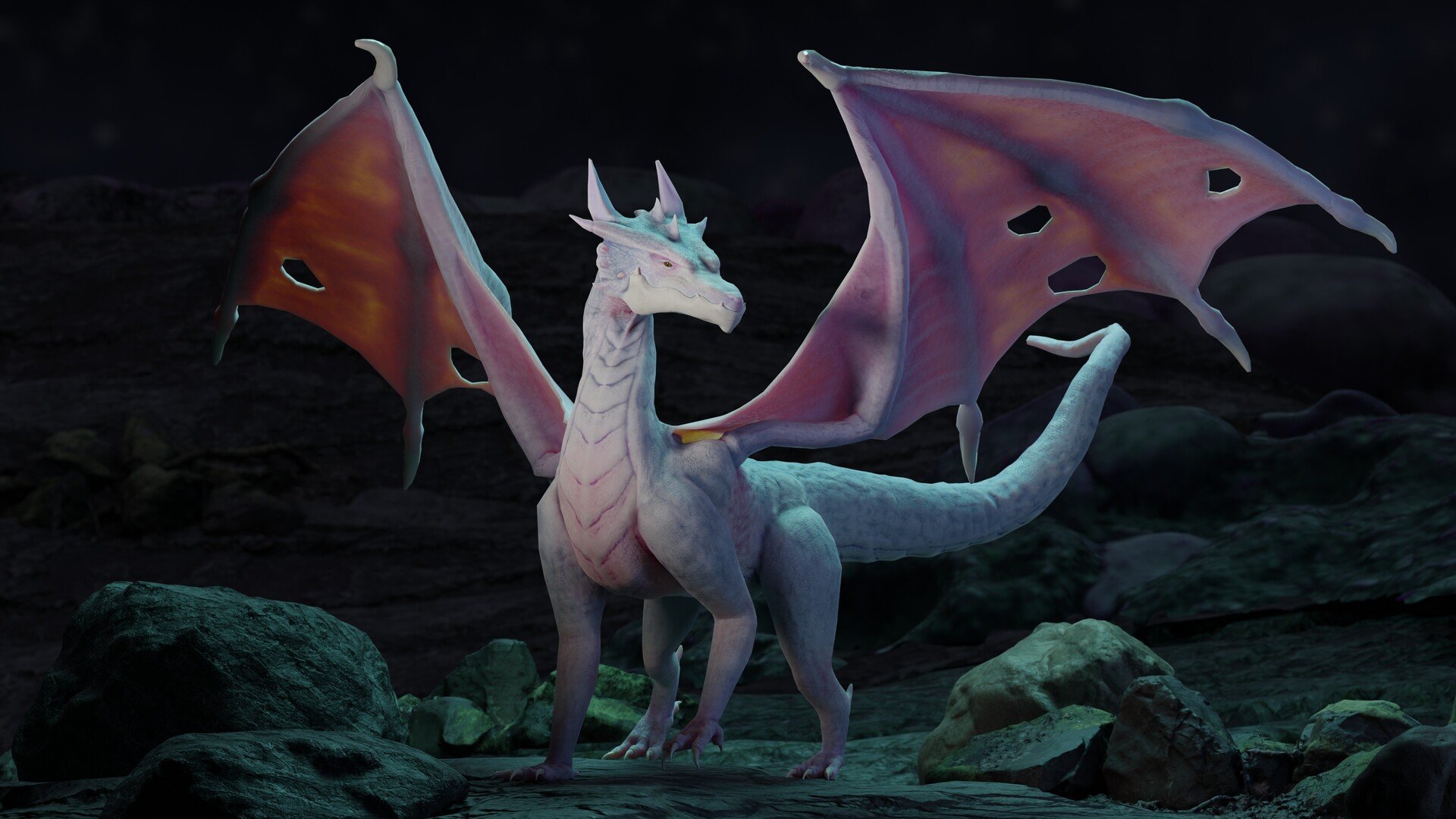 ArtStation - Faded Dragon [GameReady]