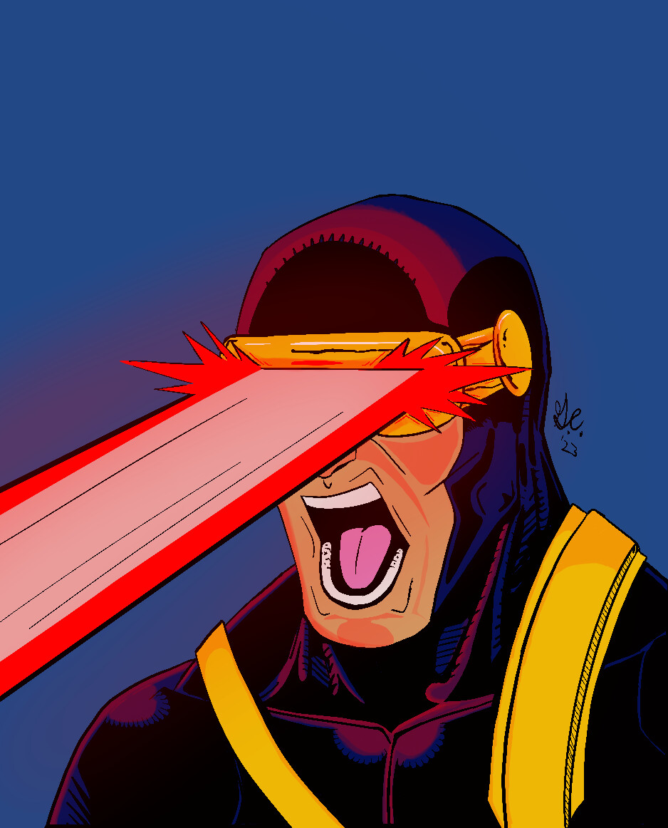 ArtStation - Cyclops Card (Screaming, Full Hood, Colored)