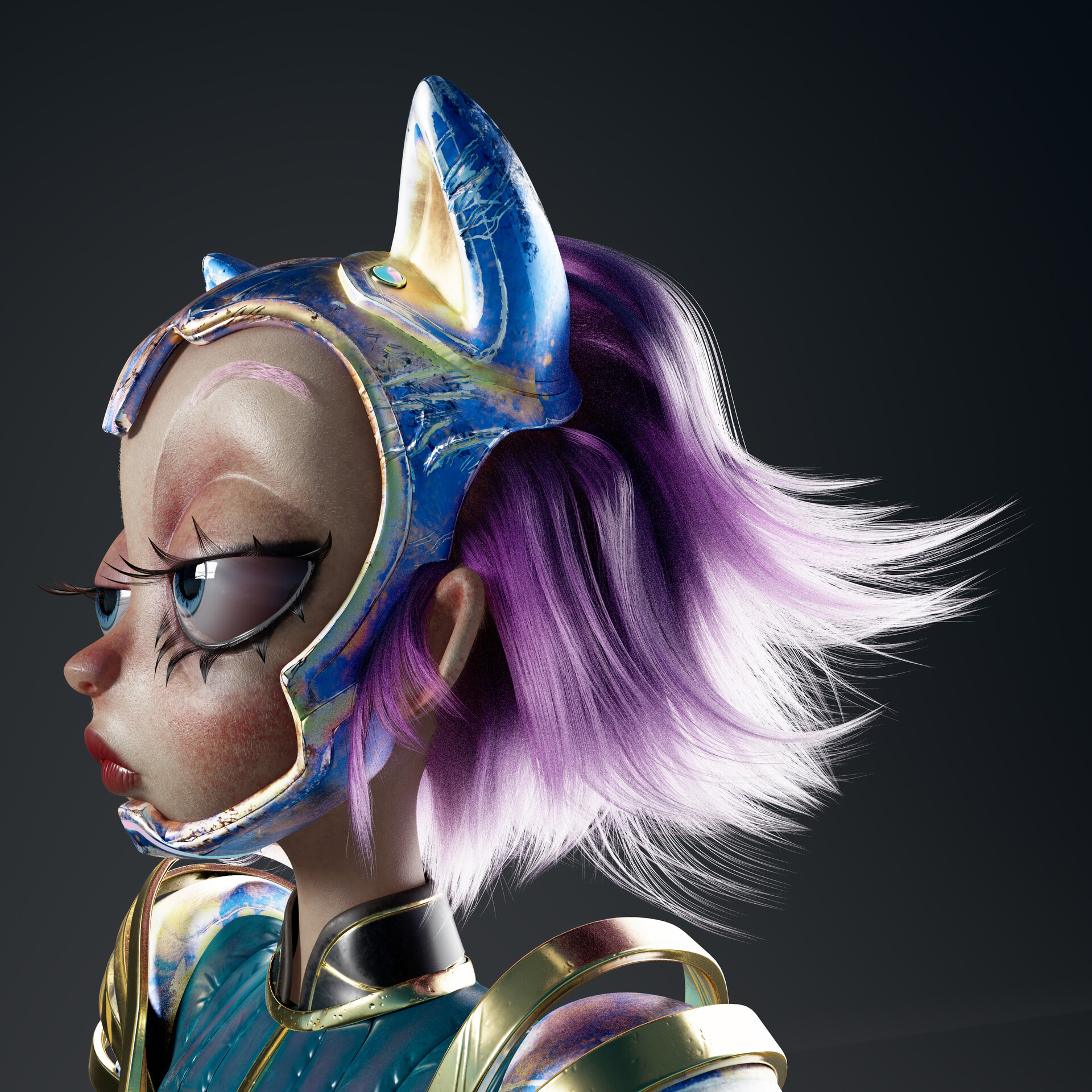 Crosa _______ - Cat Fighter (Neutral pose and light) WIP_!