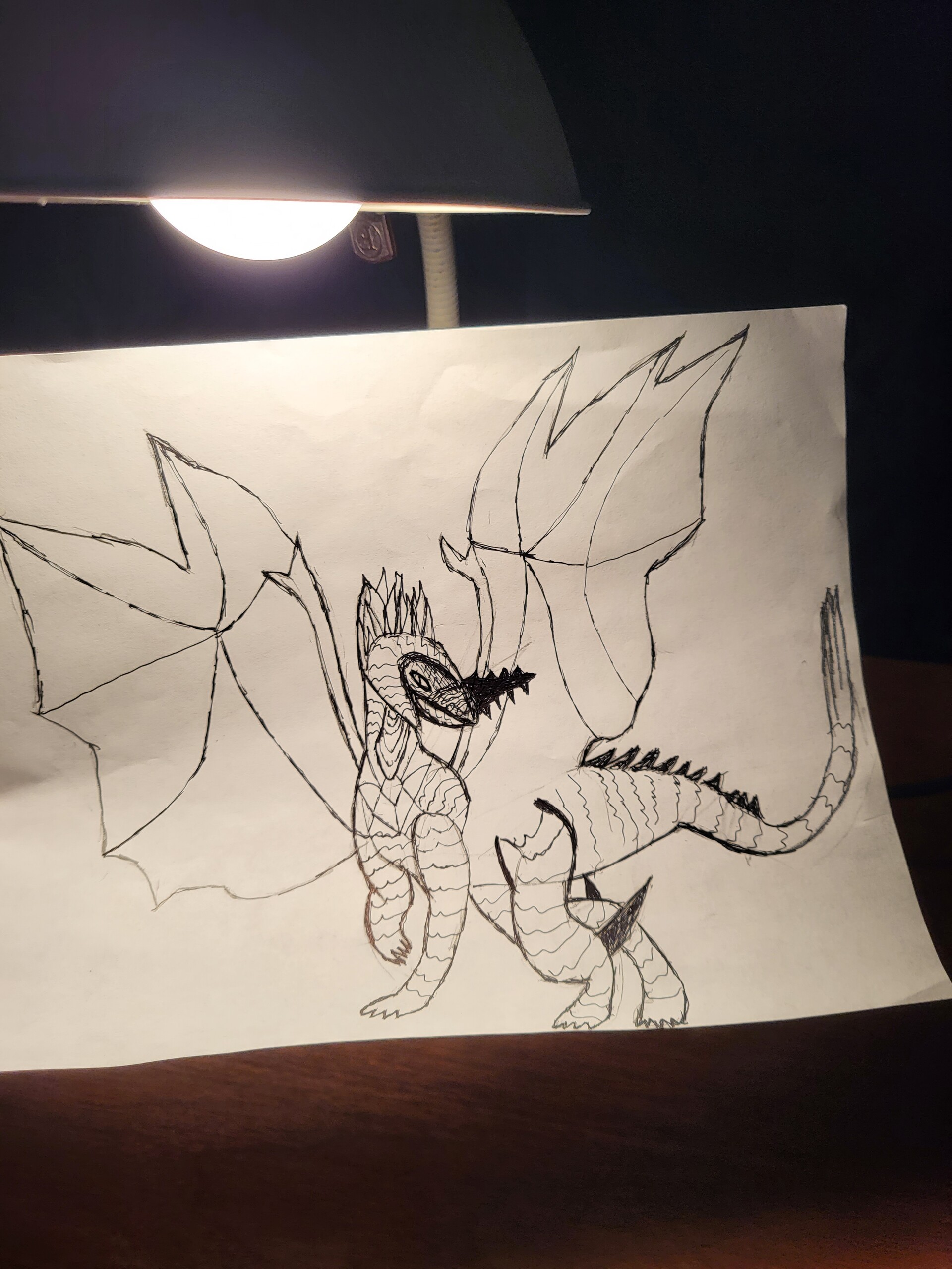 ArtStation - Dragon Fan made (Monster Hunter World Velkhana inspired)