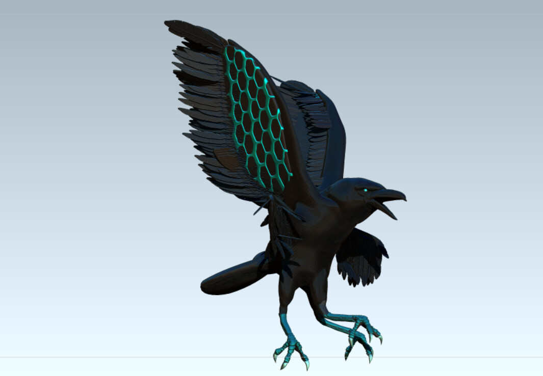 ArtStation - A Three-Legged Raven