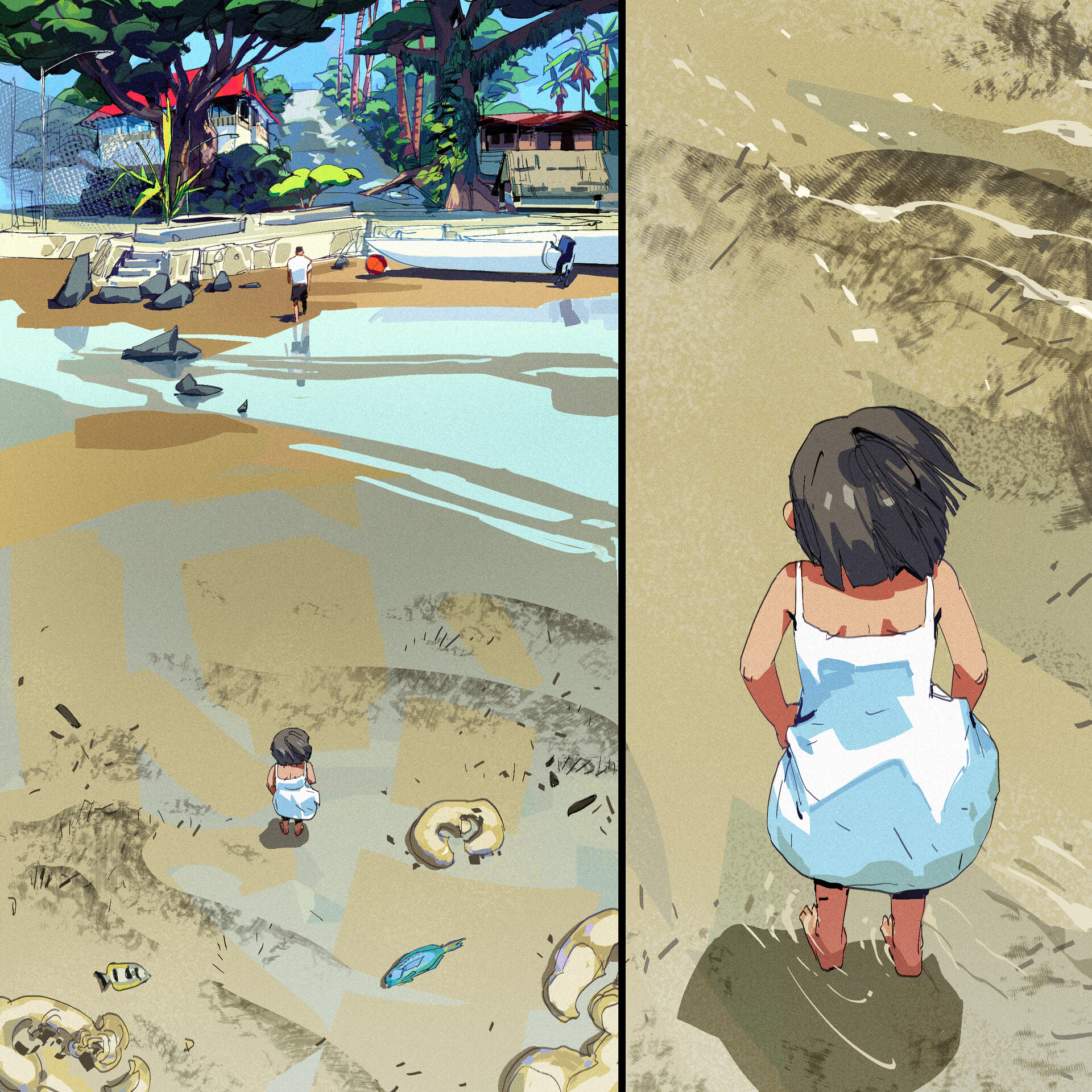 ArtStation - Sunny, low tide