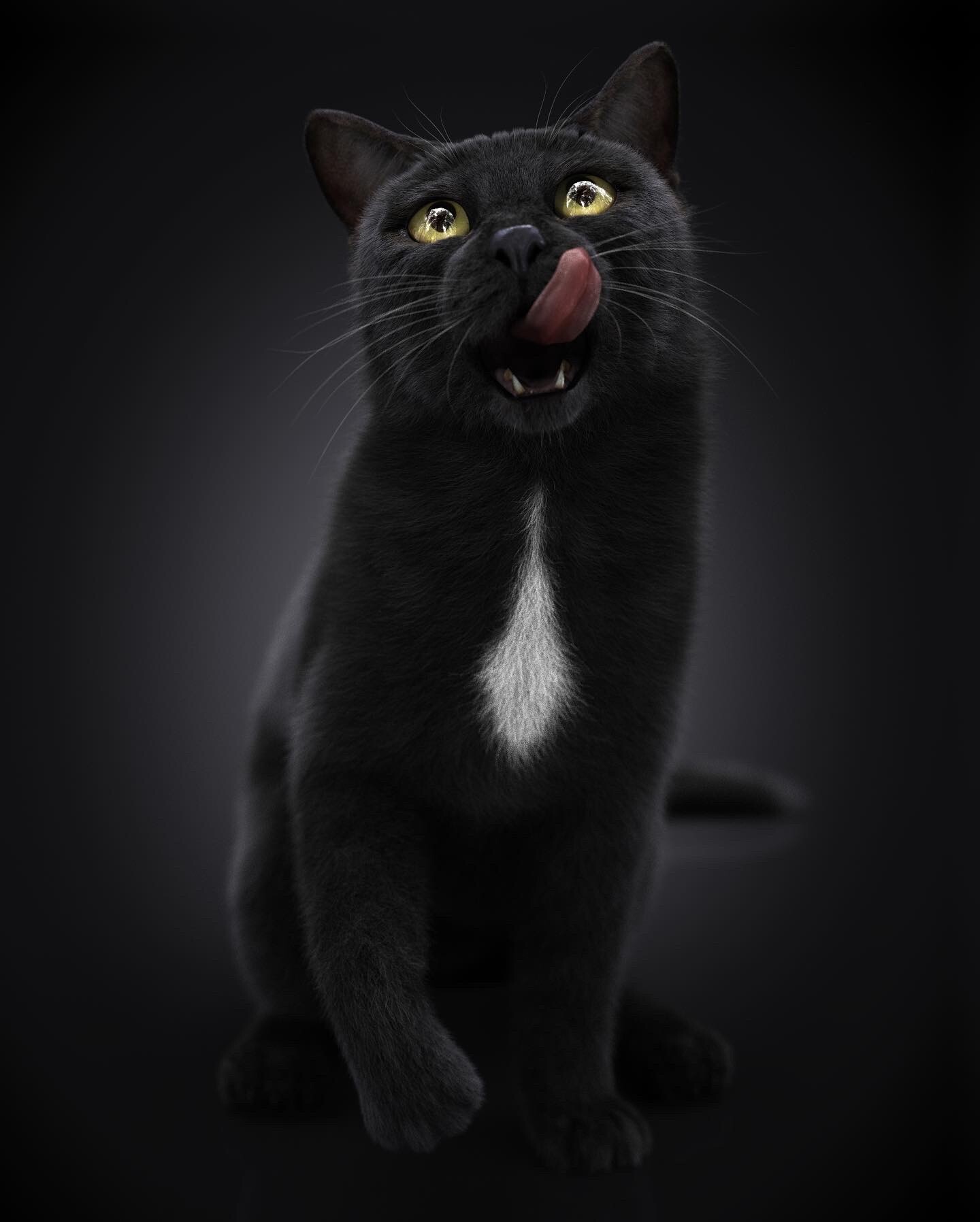 ArtStation - Licking lips