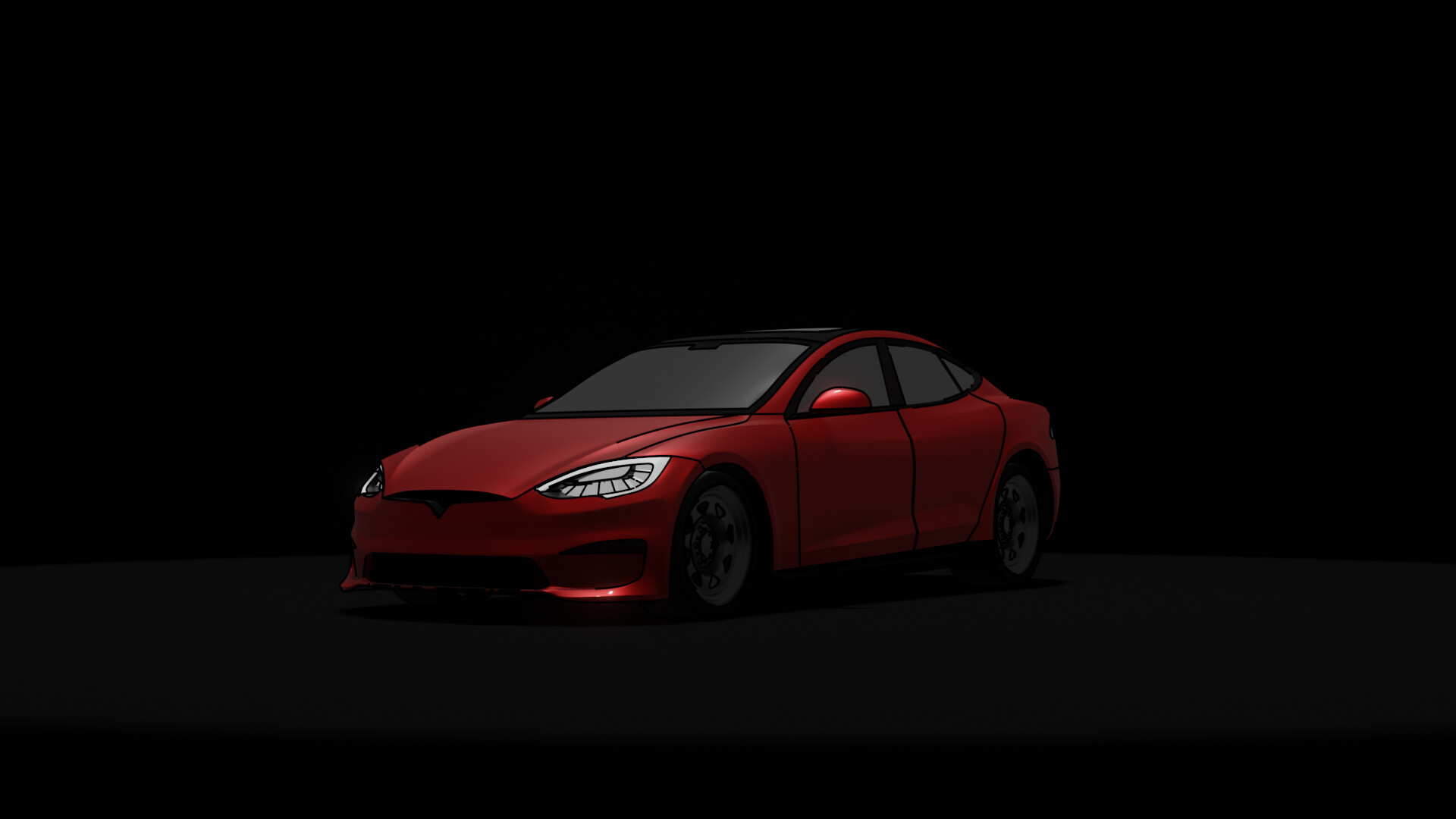 ArtStation - Tesla Model S Plaid