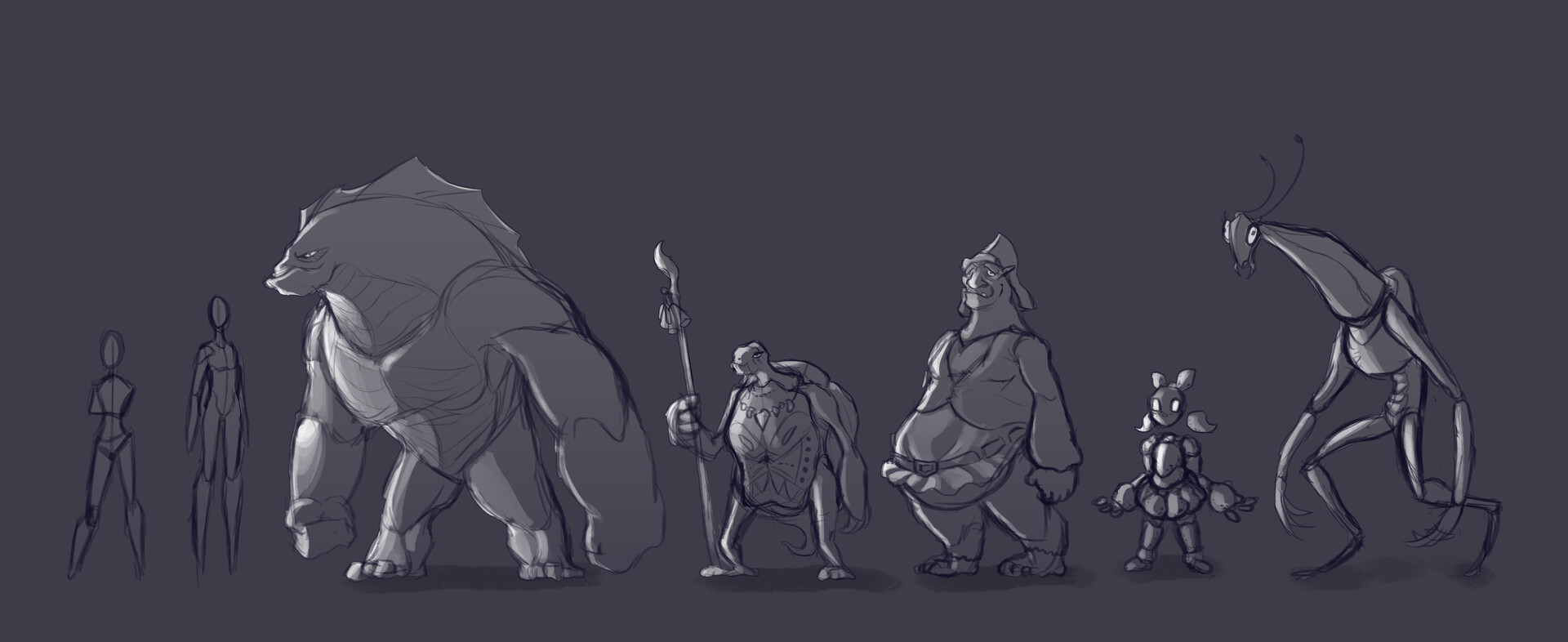 ArtStation - Fantasy creature designs