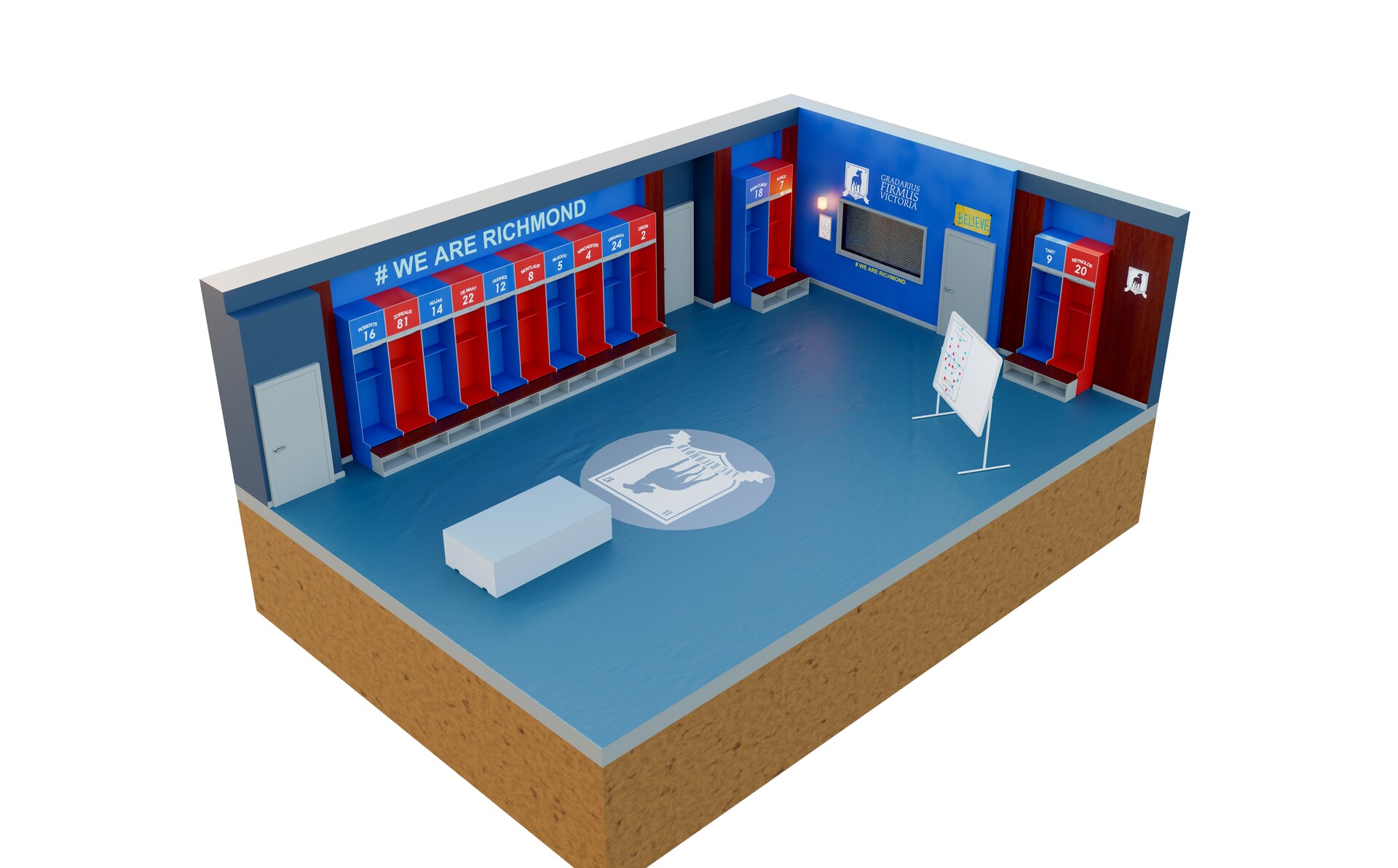ArtStation - Locker room Diorama - Ted Lasso