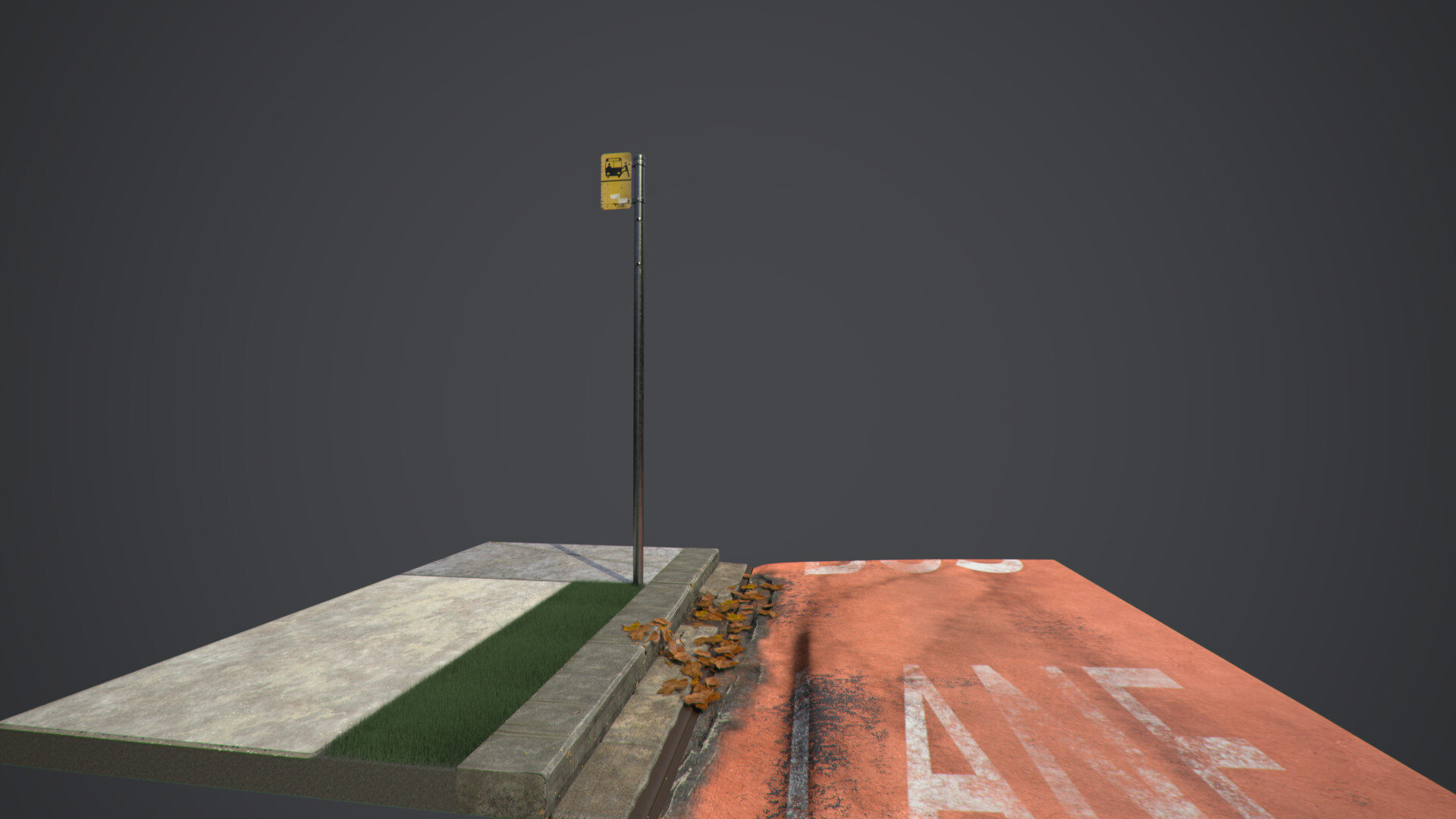 ArtStation - Bus Stop Scene