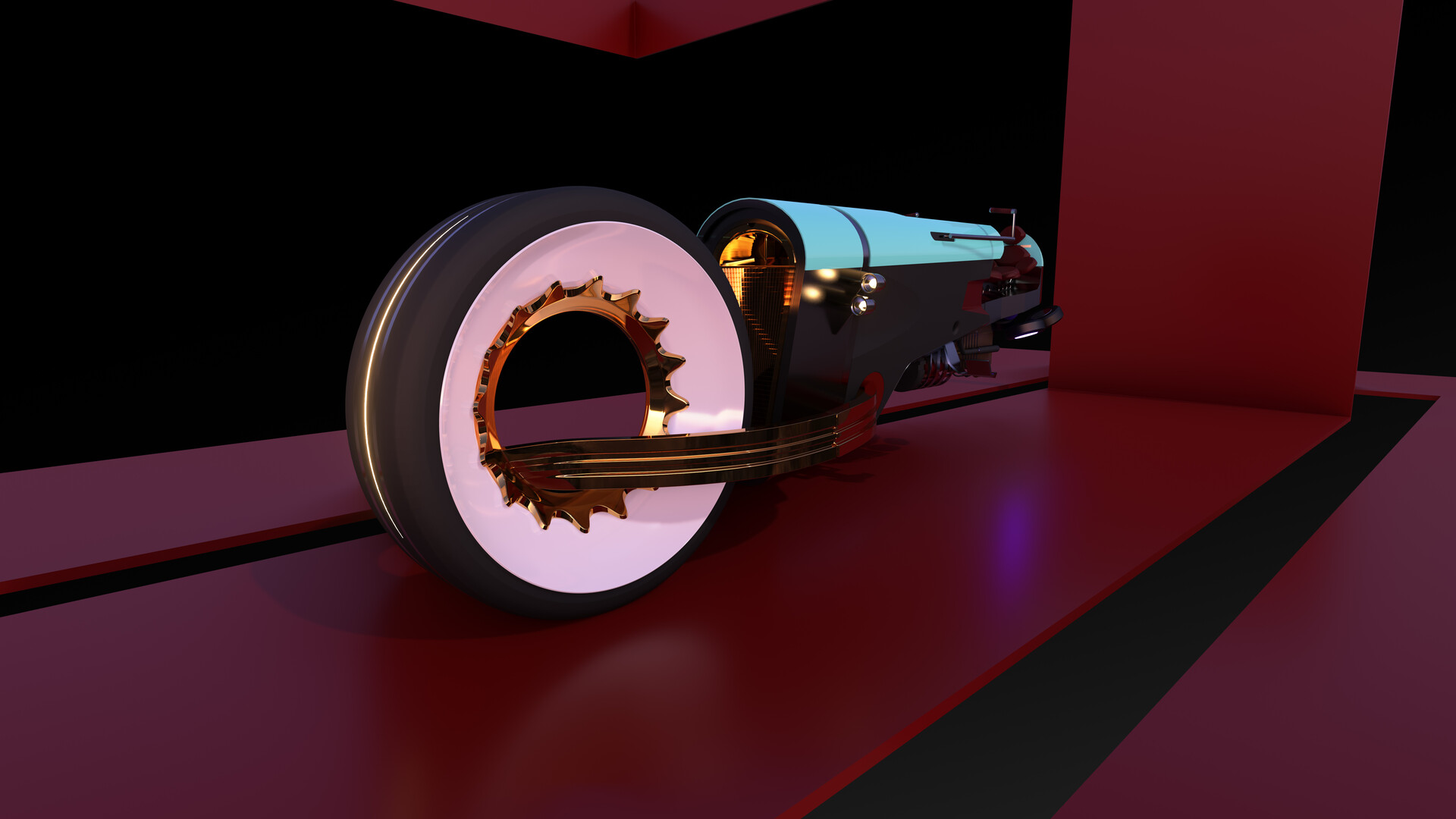 ArtStation - Monowheel Hover-Cycle