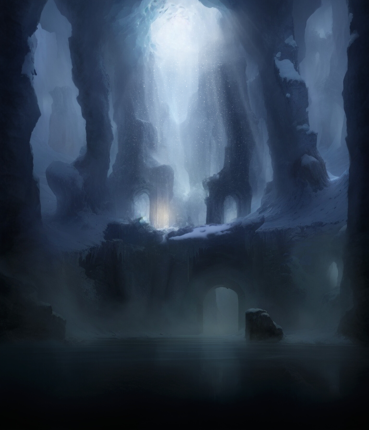 ArtStation - Ice Cave Ruins