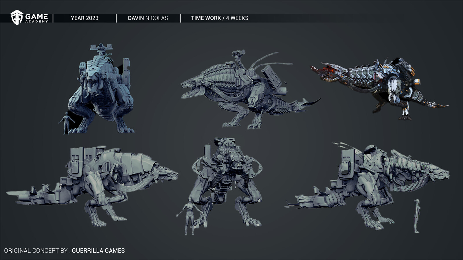 Game Academy - DAVIN Nicolas - Horizon Zero dawn [FAN ART]