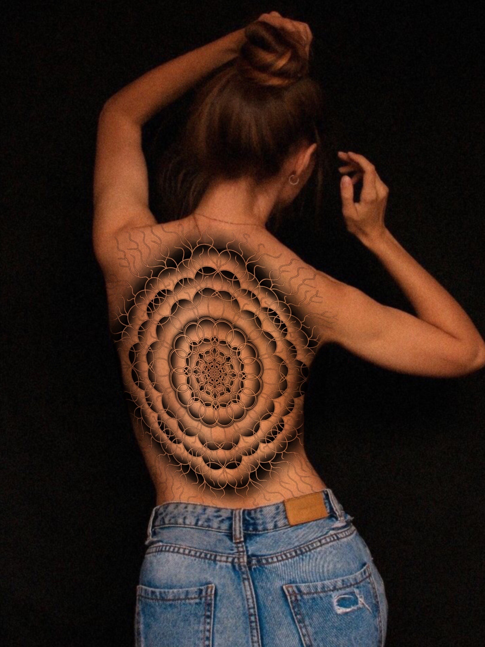 world tree tattoo back