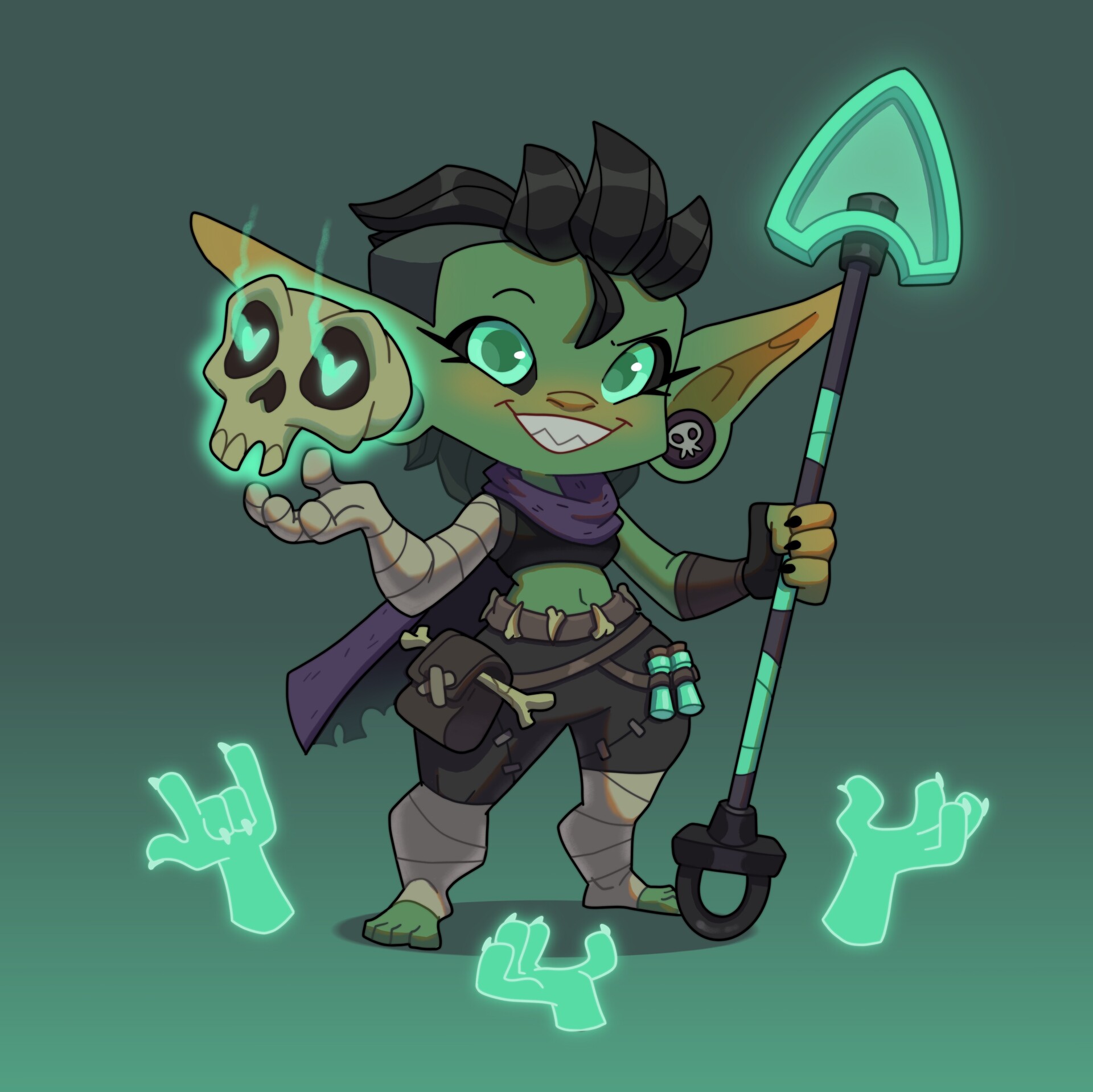 ArtStation - Necromancer goblin