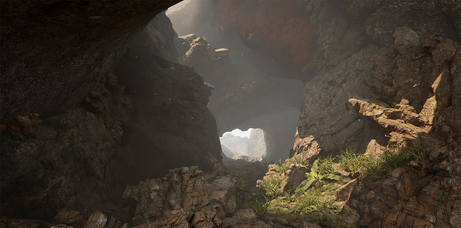 ArtStation - Unreal Cave art