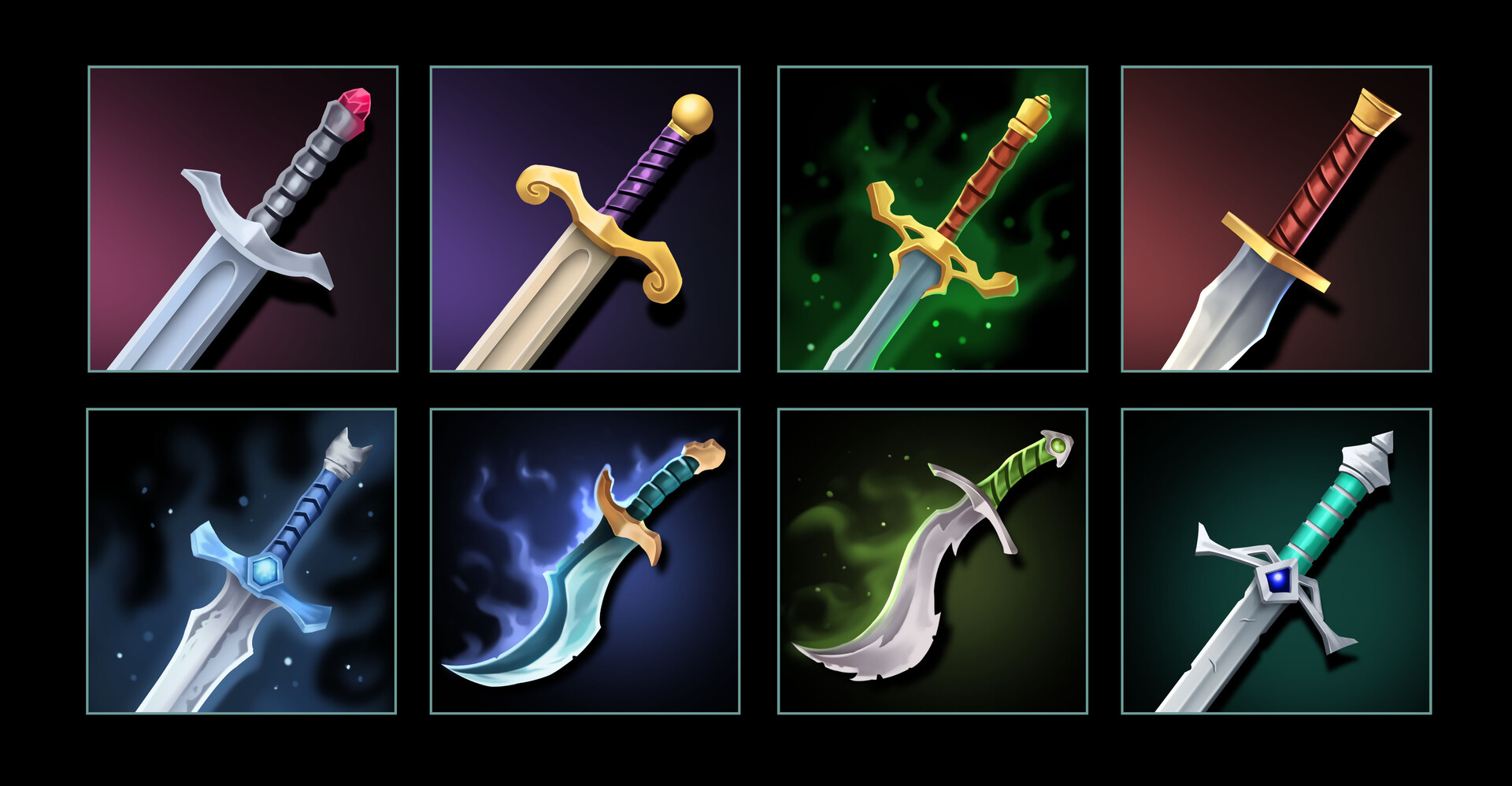 ArtStation - Icon sets 3 (Weapons 1)