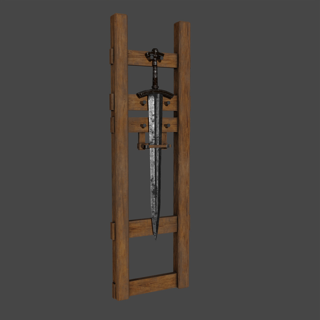ArtStation - sword stand