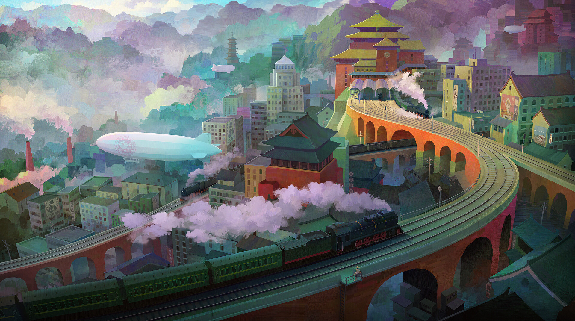 ArtStation - Railway bridge