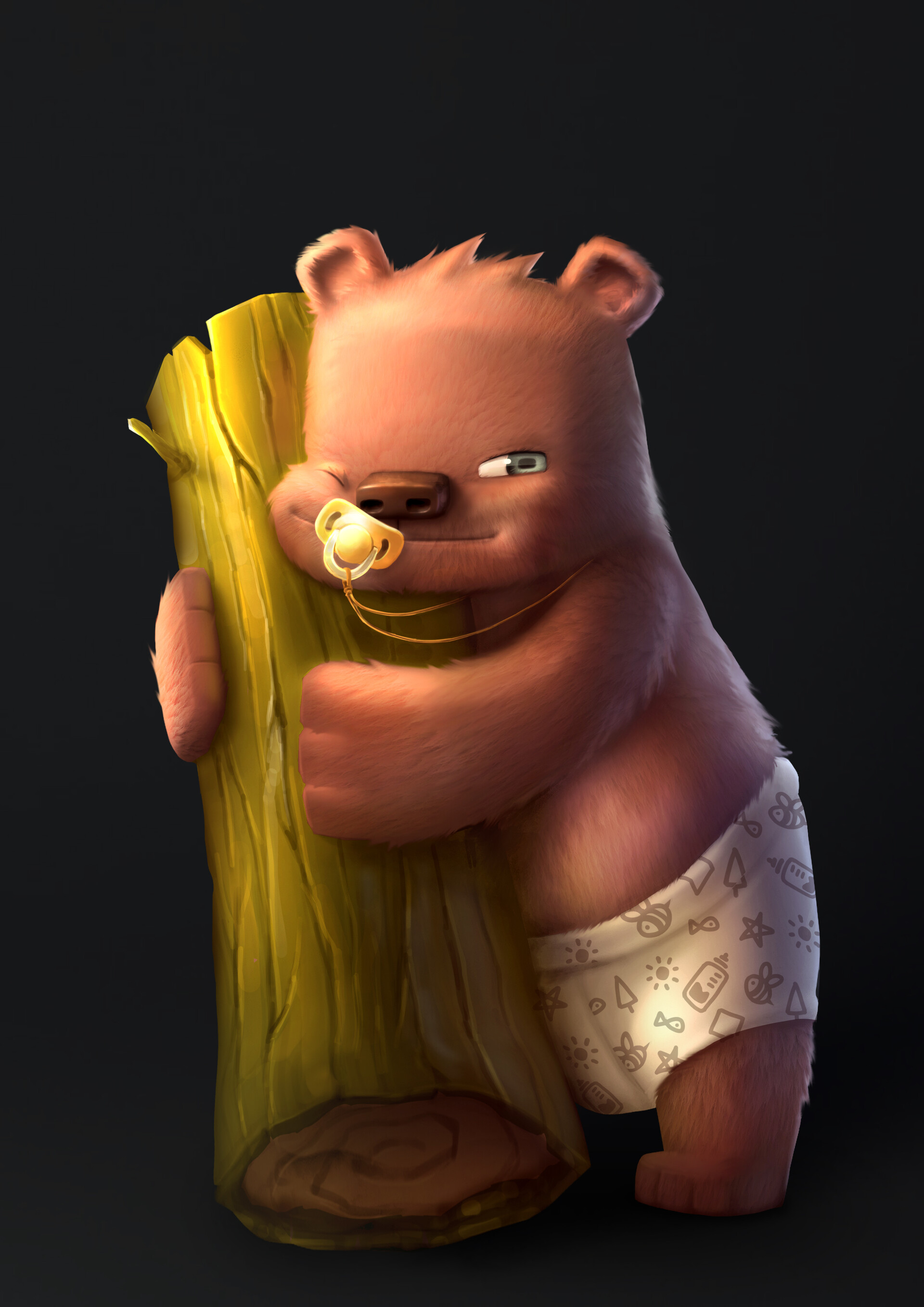 ArtStation - Baby Bear from Goldilocks redesign