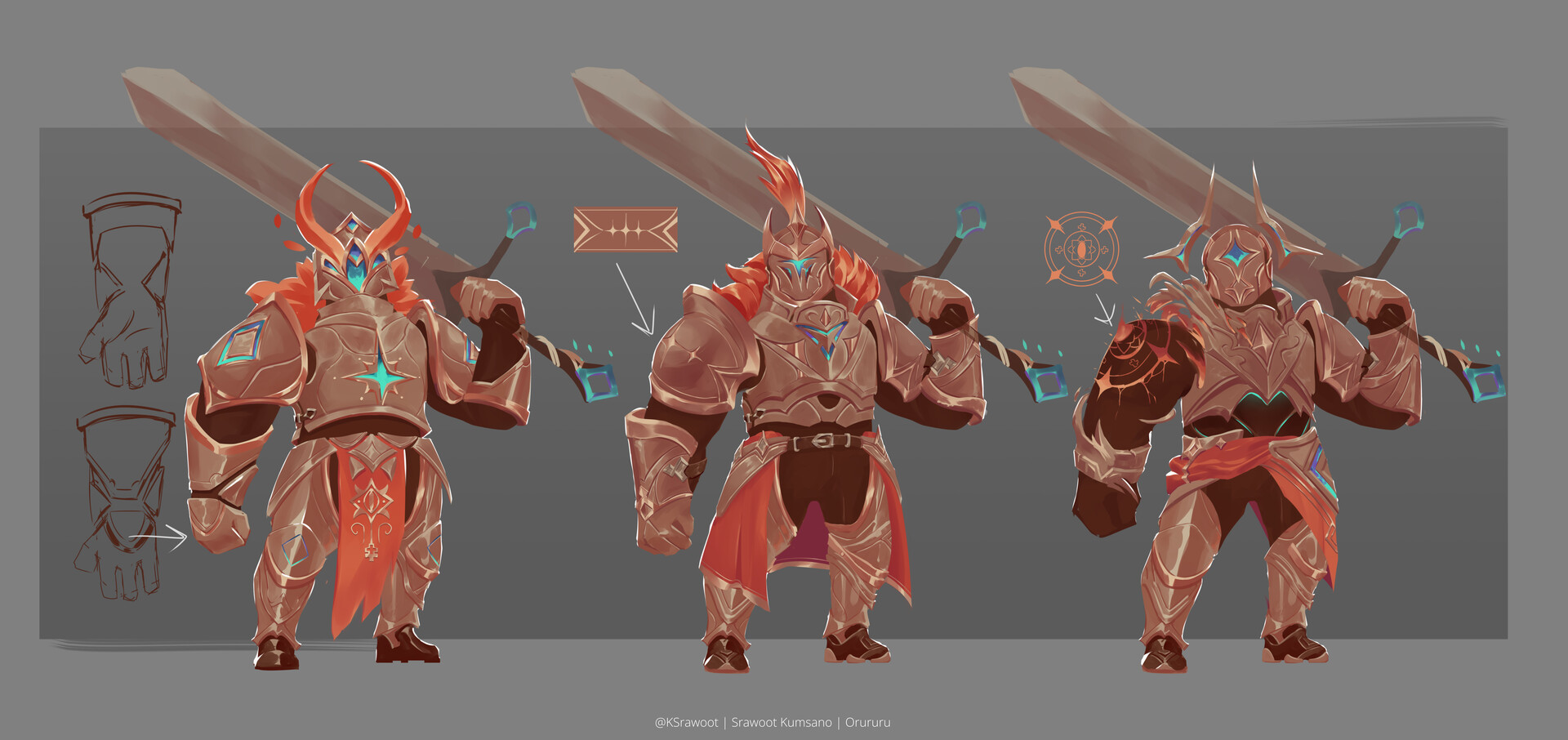Srawoot Kumsano - Golem - Random Character design practice
