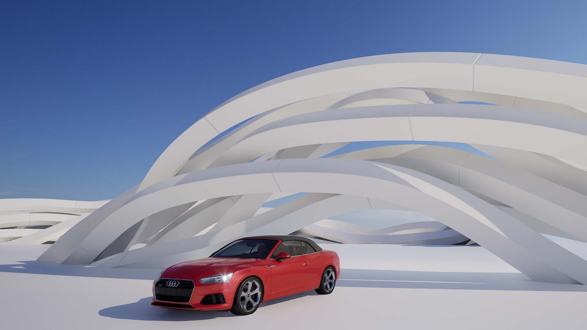 MODULUS Studio - Geometric Car Backgrounds (UE5)