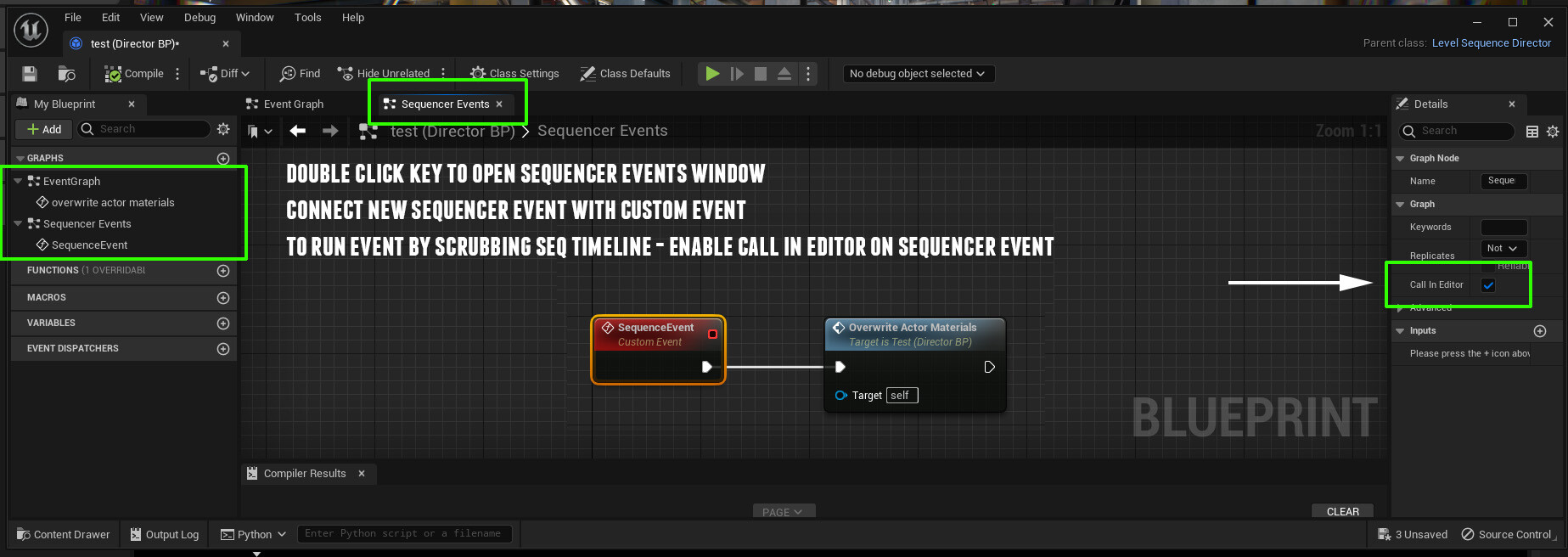 Isaac Oster - Director Blueprint Example