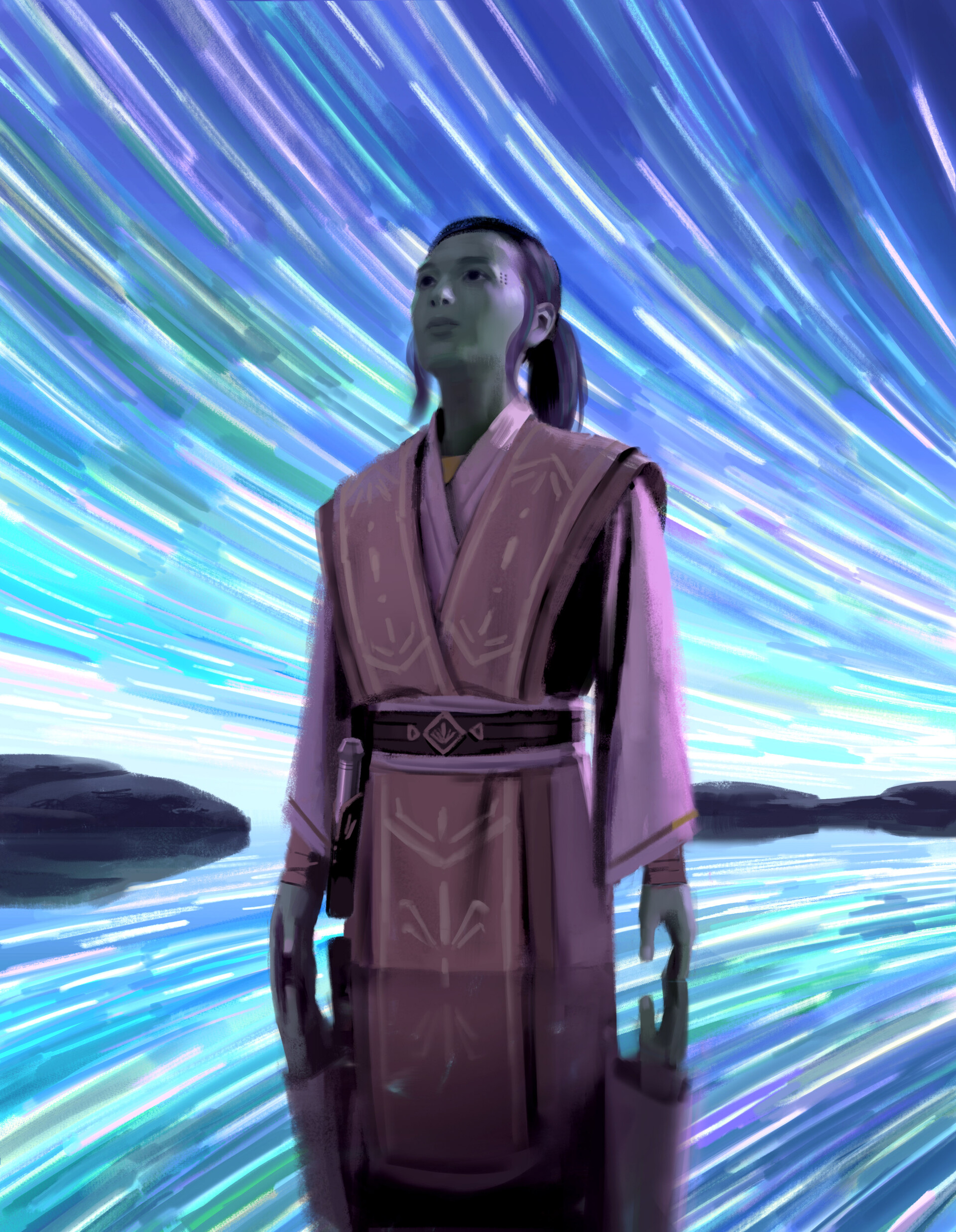 ArtStation - Chronicles of the Jedi, Vernestra's vision of The Force