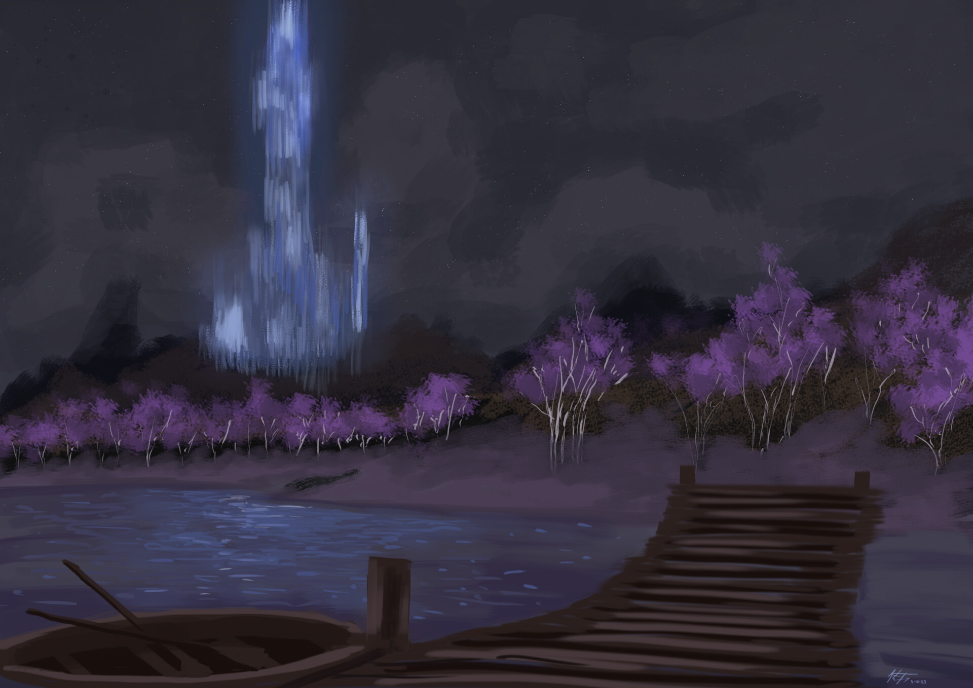 ArtStation - FFXIV painting while Questing