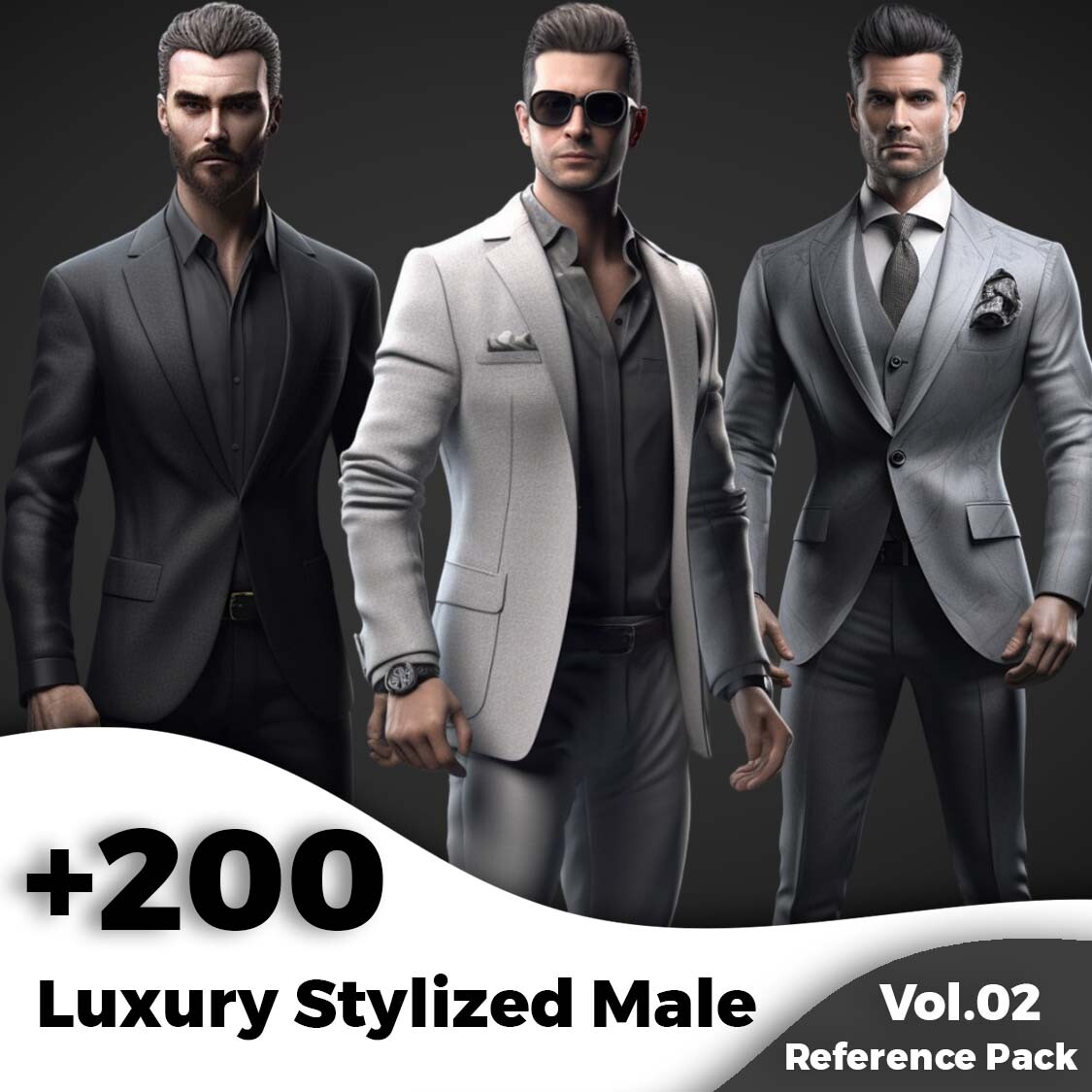 ArtStation - +200 Luxury Stylized Male Character Concept (4K)