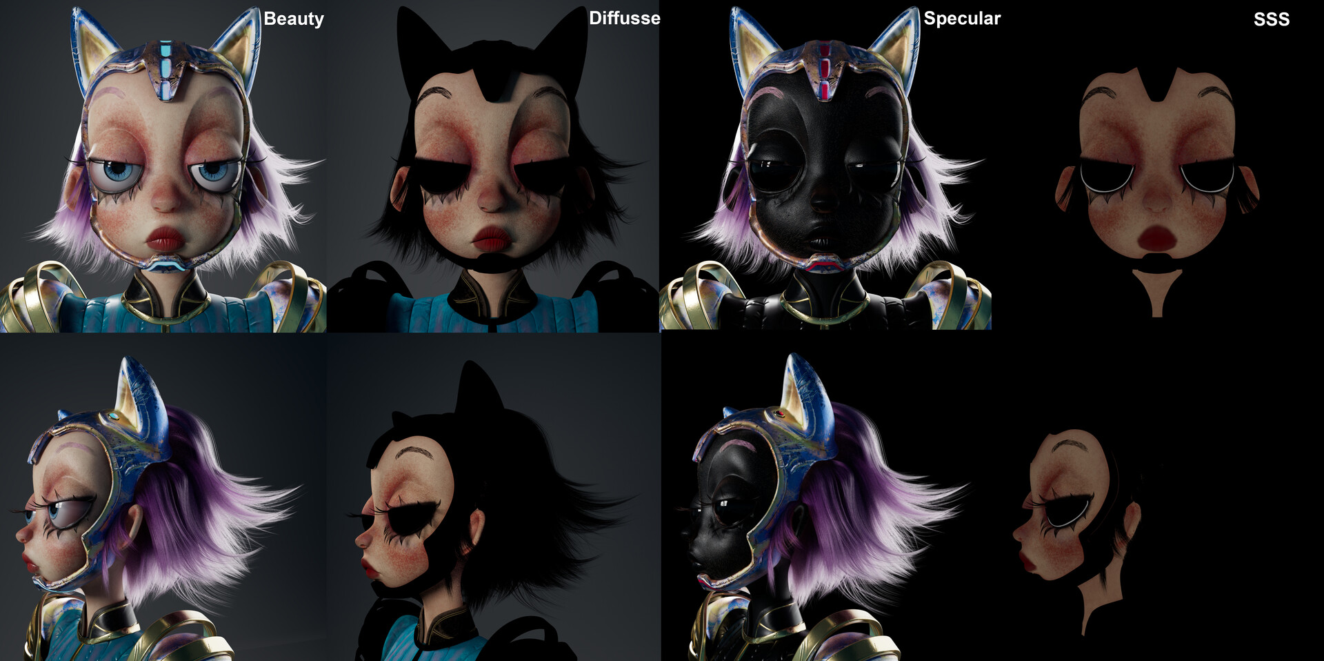 Crosa _______ - Cat Fighter (Neutral pose and light) WIP_!