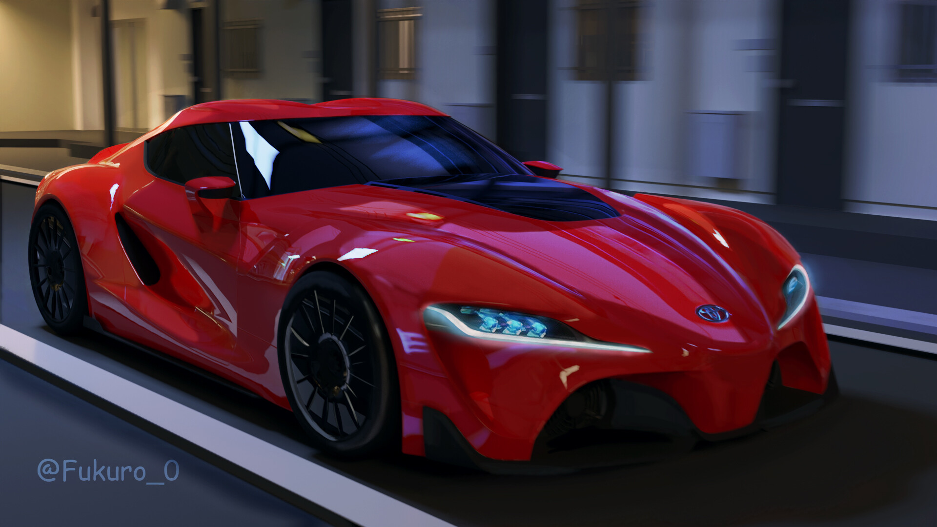 ArtStation - Toyota Supra mk5 2020