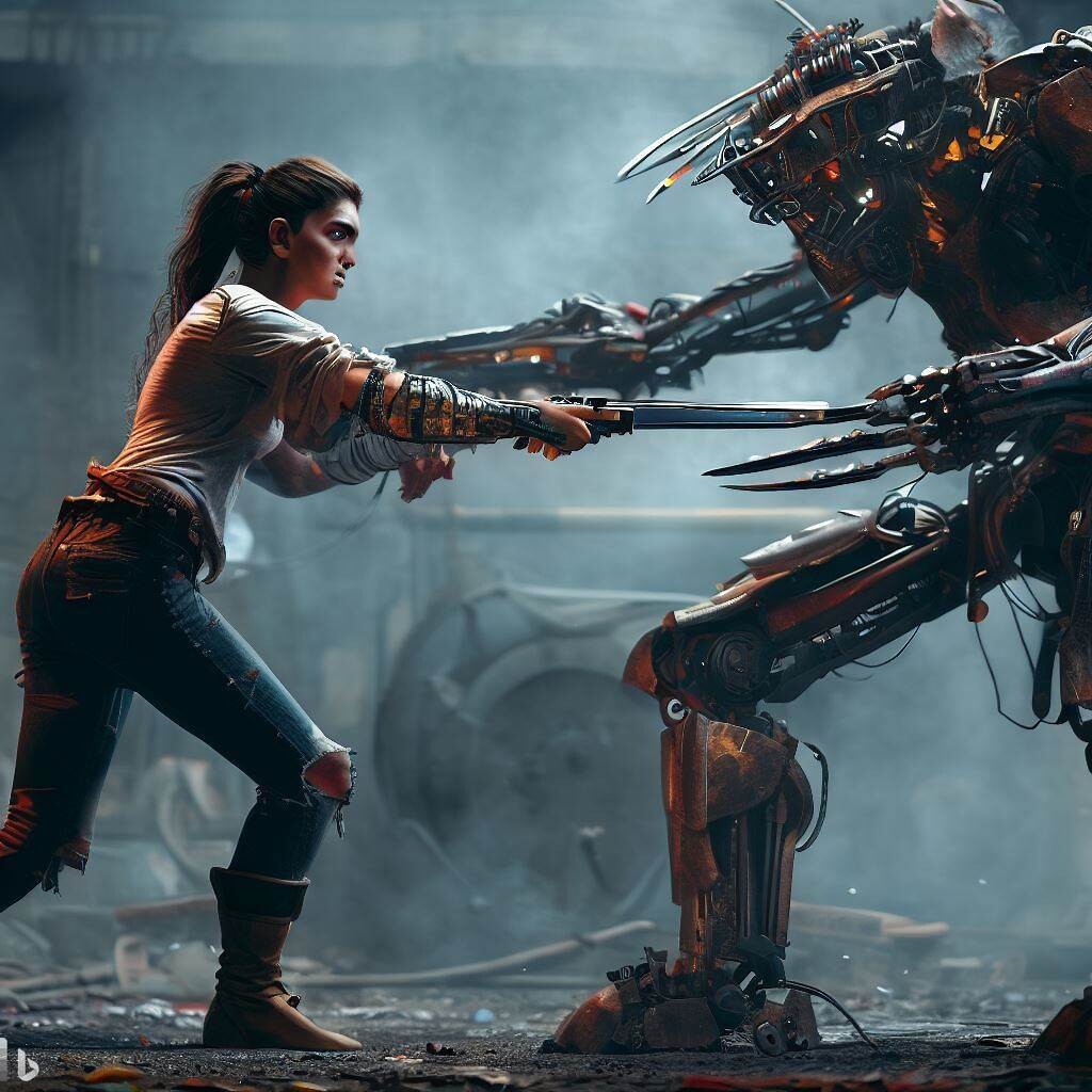 ArtStation - A woman from another universe against one of Sauro's last ...