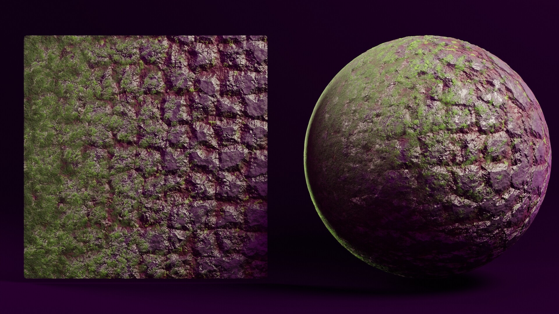 ArtStation - Mossy cobblestone