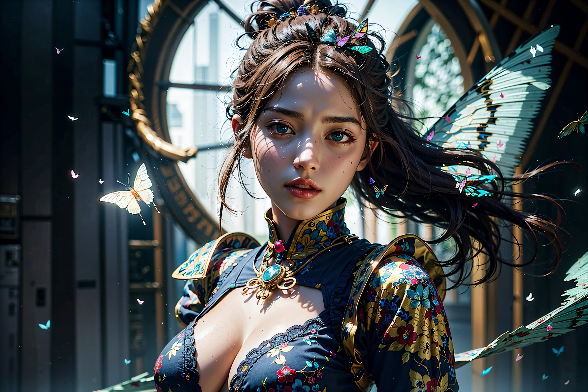 ArtStation - butterfly girl