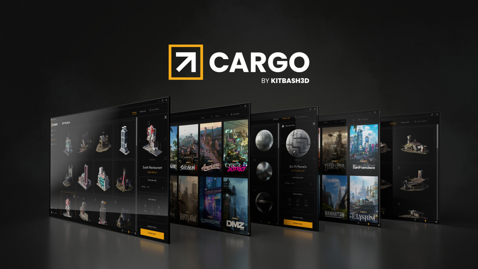 KitBash3D - Cargo by KitBash3D | Free 3D Asset Manager for Unreal, Blender, Maya, 3ds Max and More
