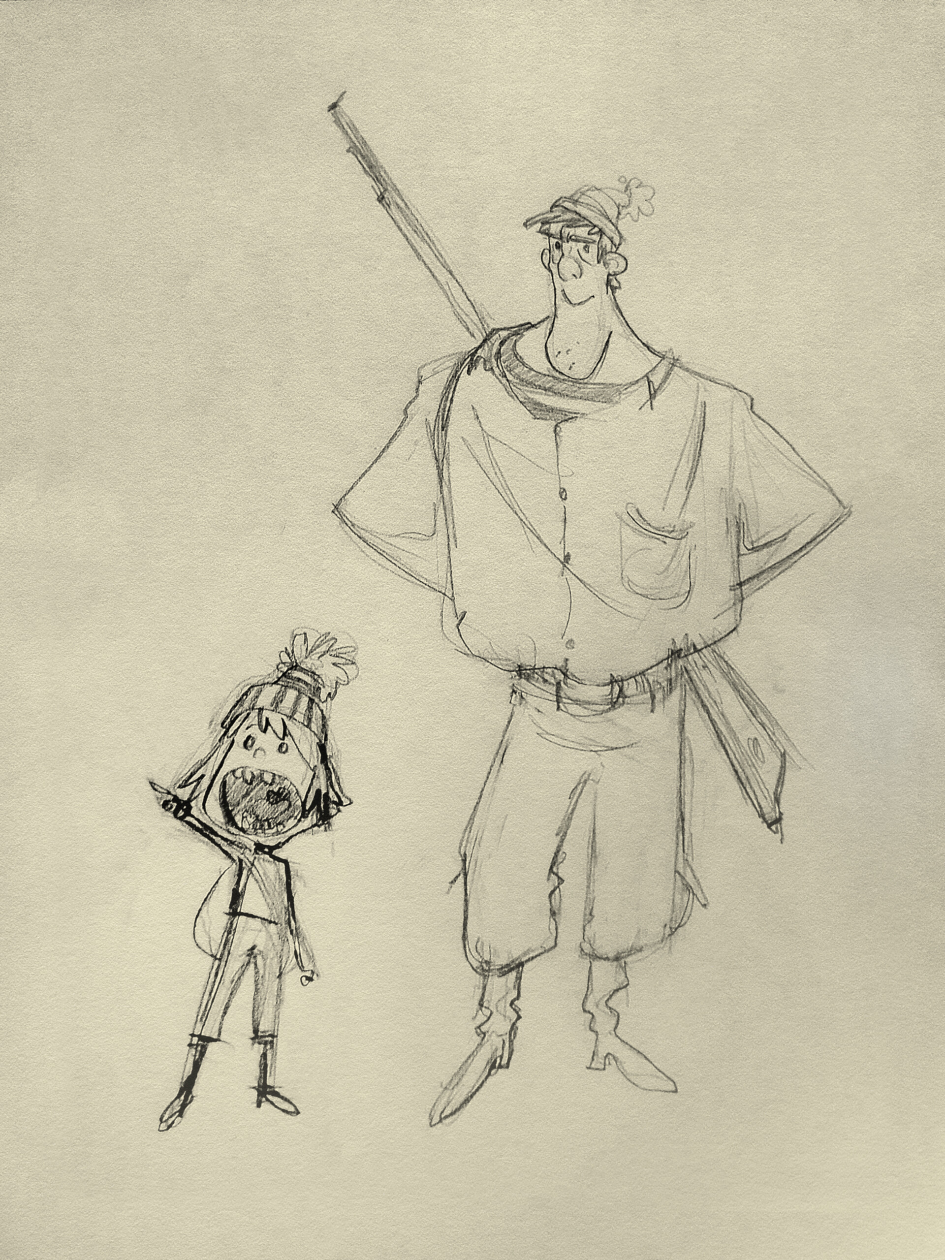 ArtStation - Some of Old Character Sketches