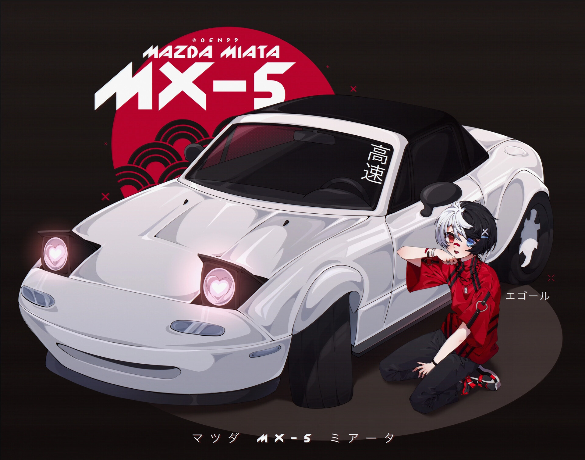 ArtStation - Mazda Miata and my character Egor