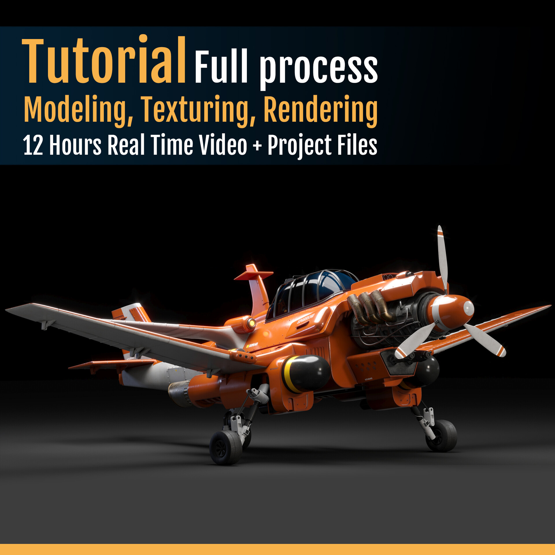 ArtStation - Aircraft Tutorial Full Process
