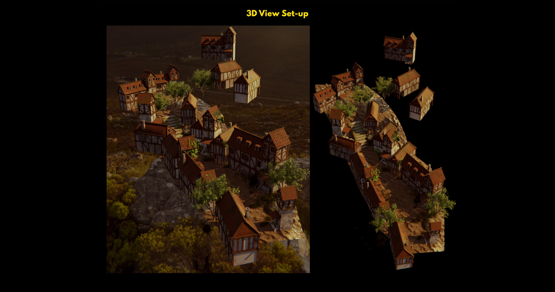 Faaiz Ghouri - Landscape artwork inspired by Attack on Titan