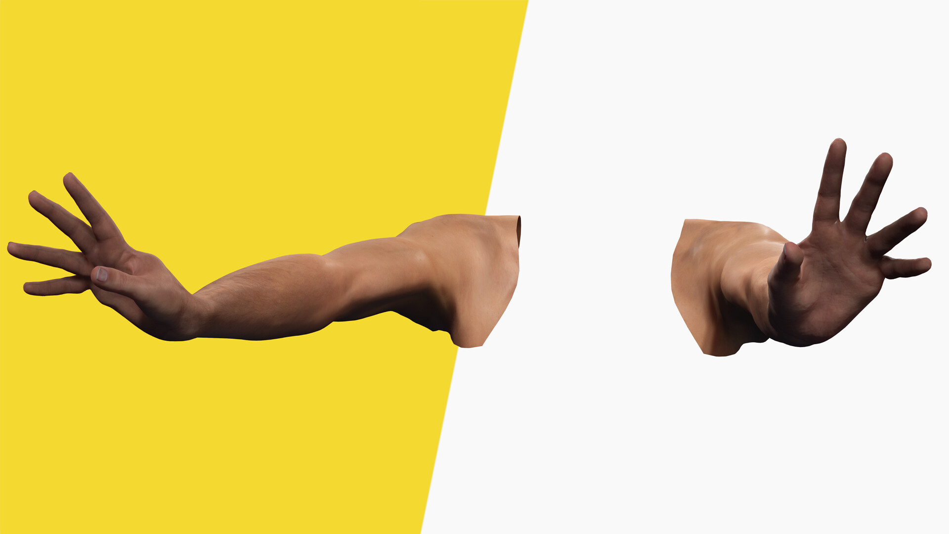 NextUpgrade3d - VR 4K Realistic Hands Multi-Skins Colors Rigged HQ Low ...