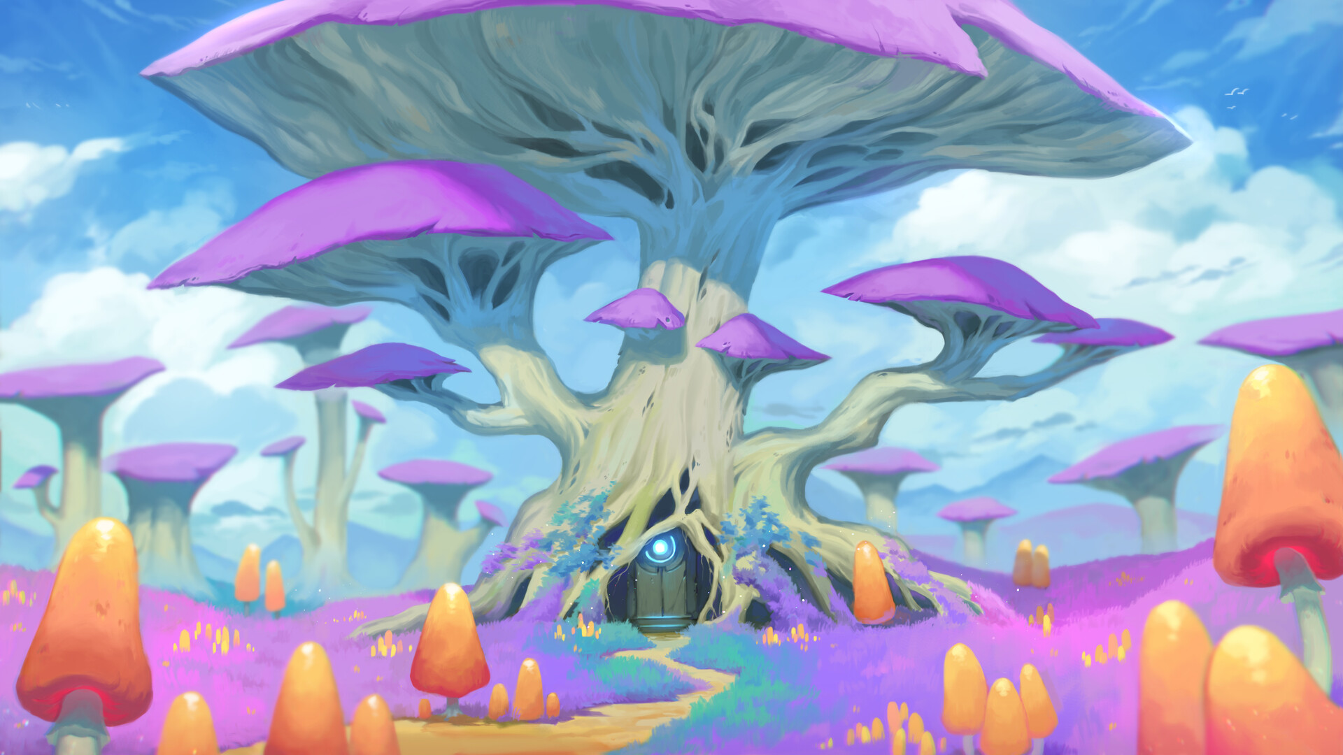 ArtStation - Environment Concept - Fungal Forest