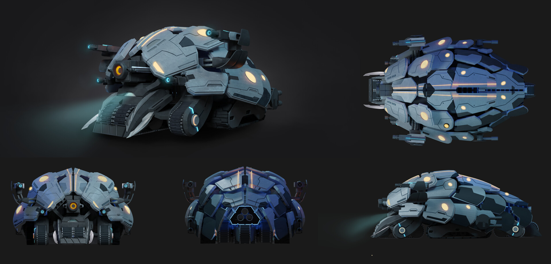 ArtStation - Sci-Fi war vehicle 科幻战车