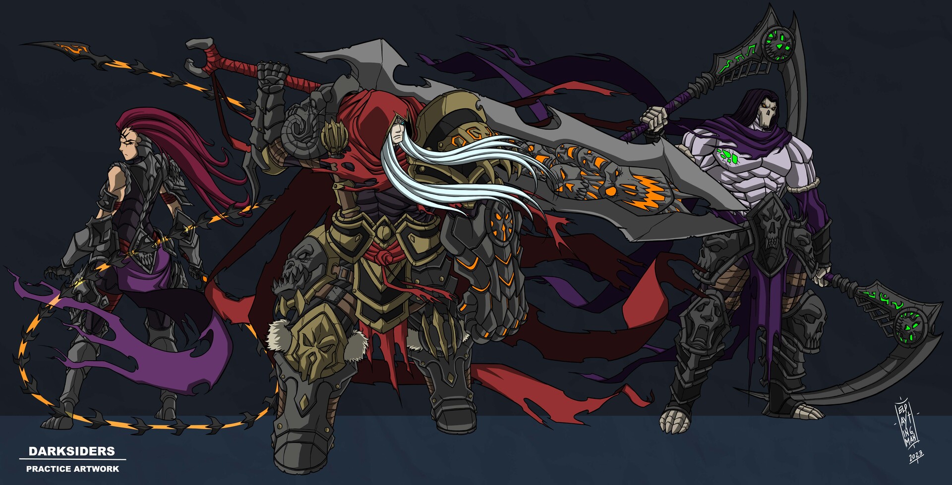 ArtStation - Darksiders first 3 protagonist