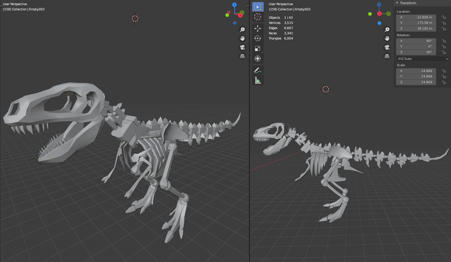 RiXu - Dinosaur Skeleton