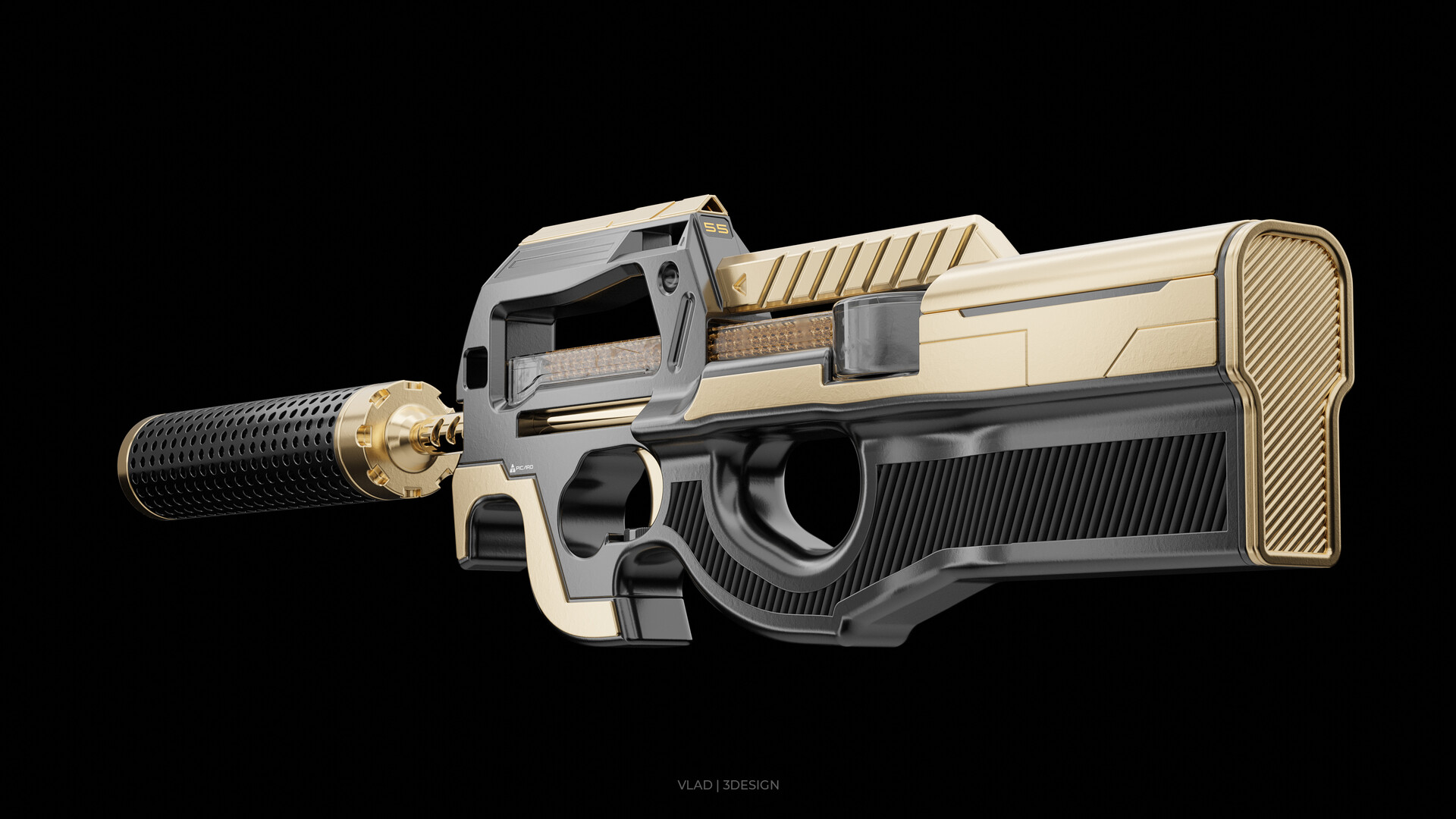 Vlad | 3D Artworks - P90 - Modified Concept