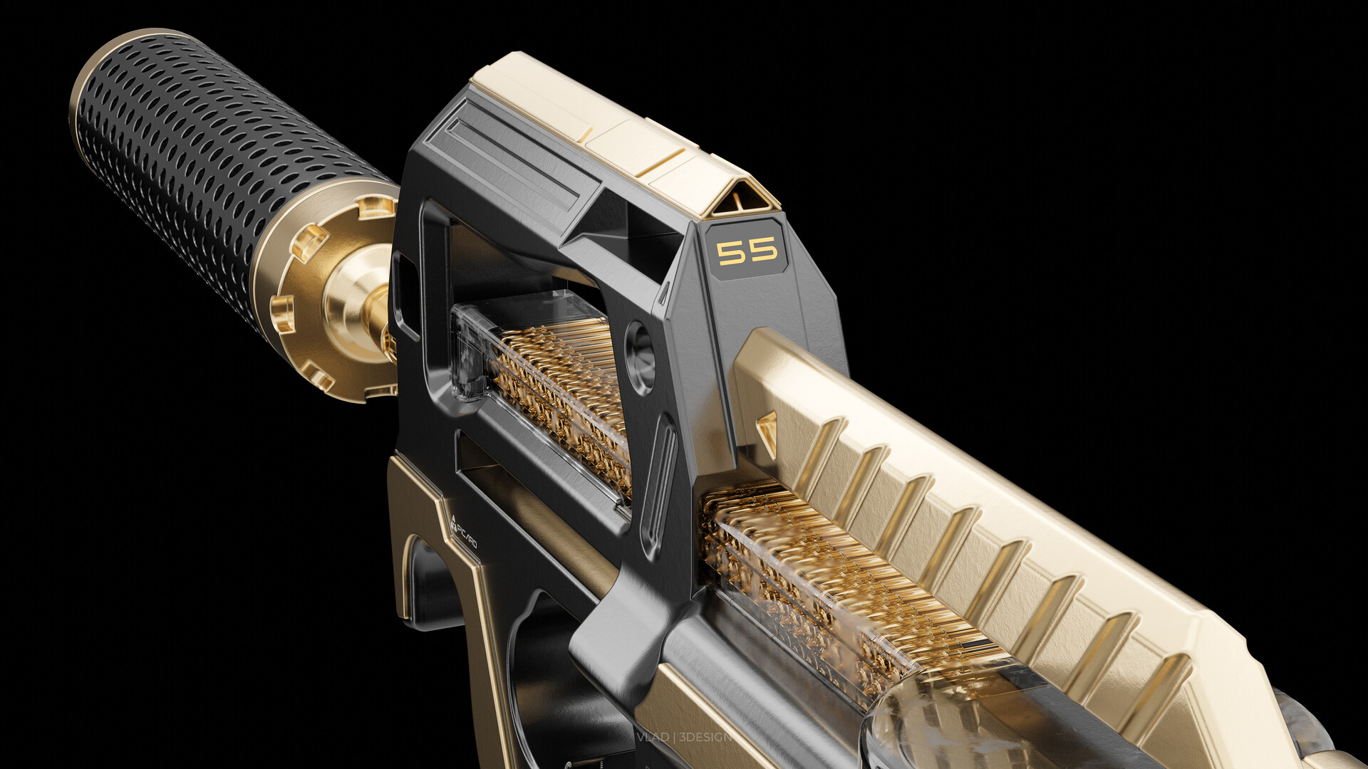 Vlad | 3D Artworks - P90 - Modified Concept