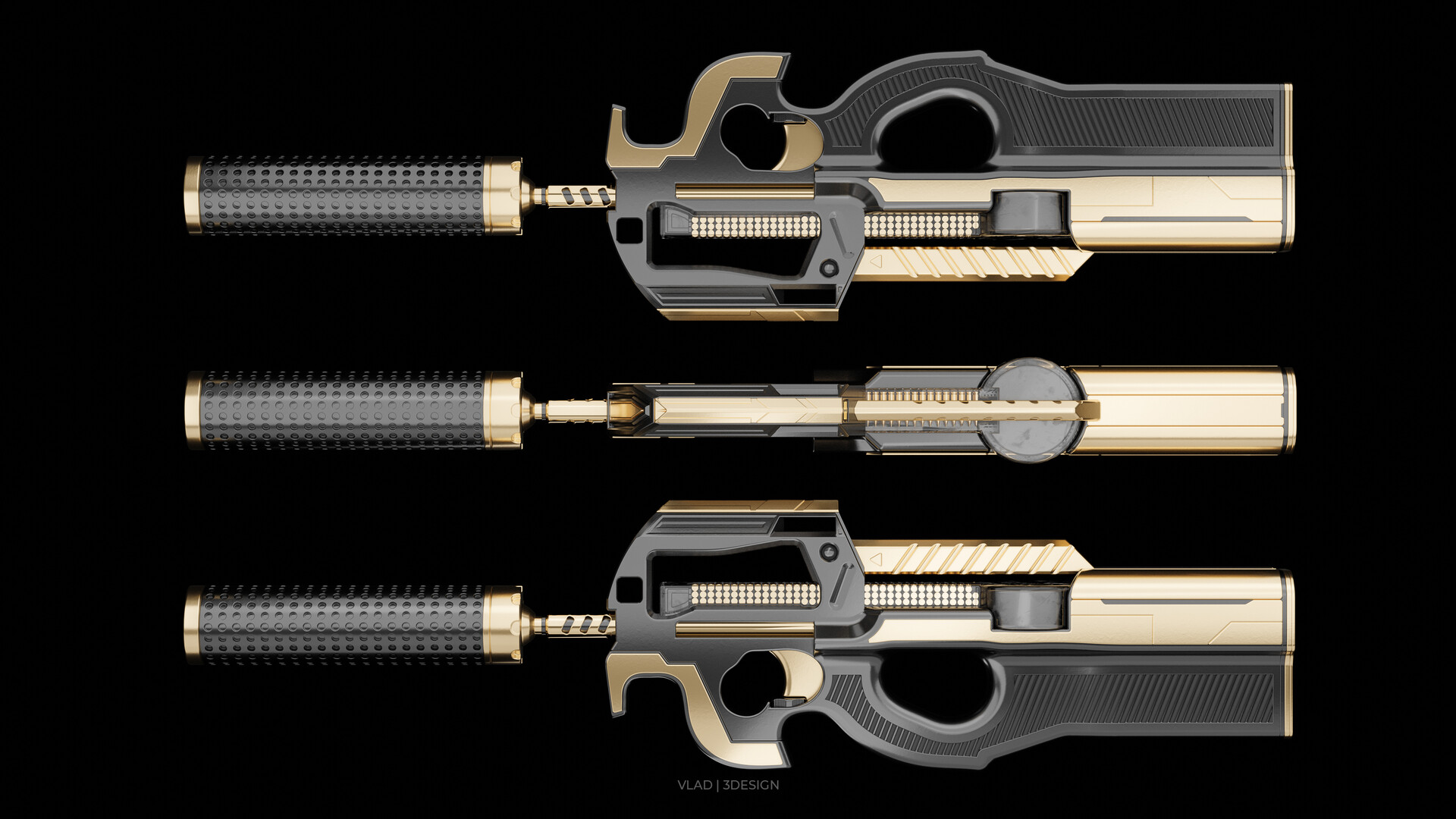 Vlad | 3D Artworks - P90 - Modified Concept