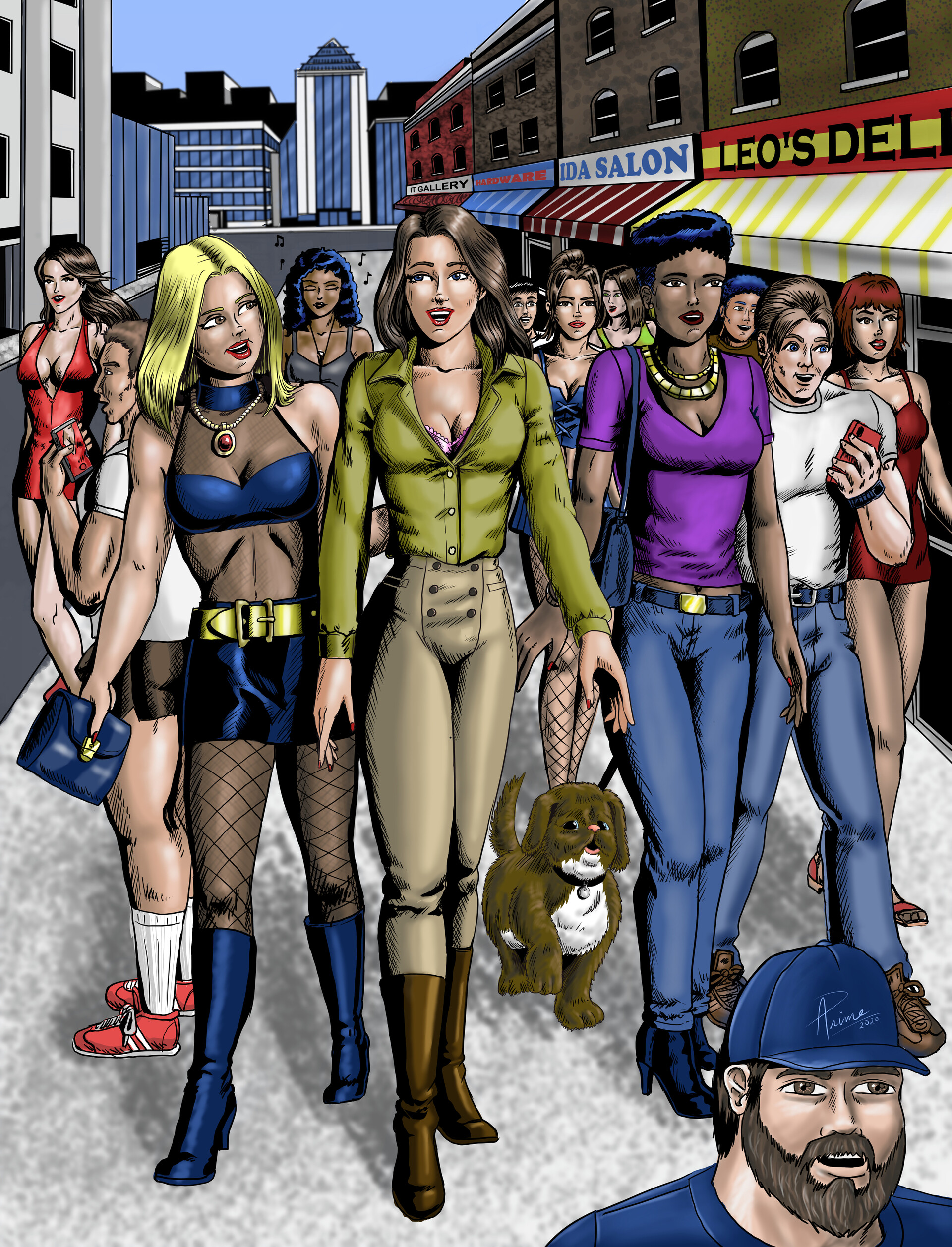 ArtStation - group walking